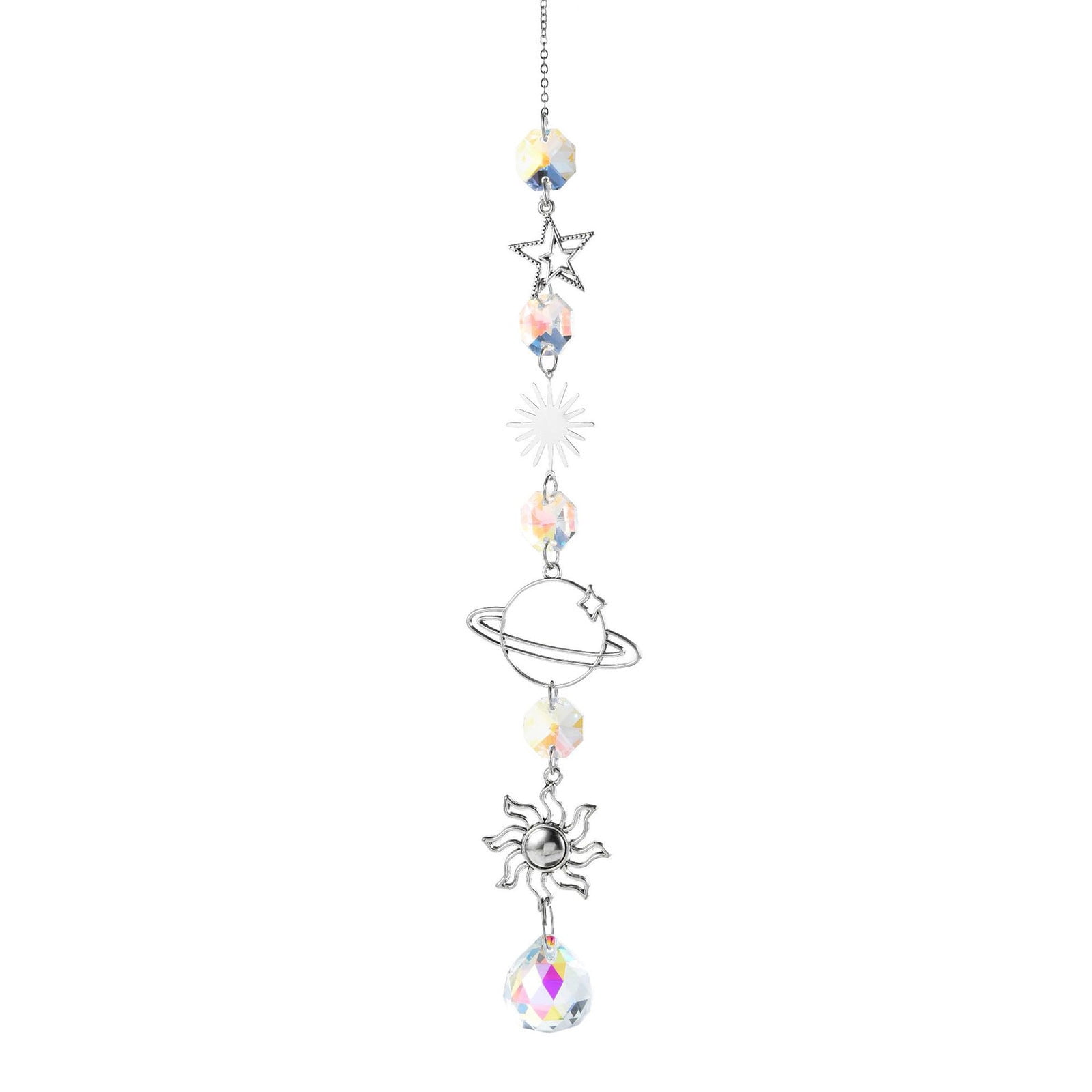 SWSUSN Crystal Suncatchers Hanging Wind Chime Style Garden Suncatcher ...