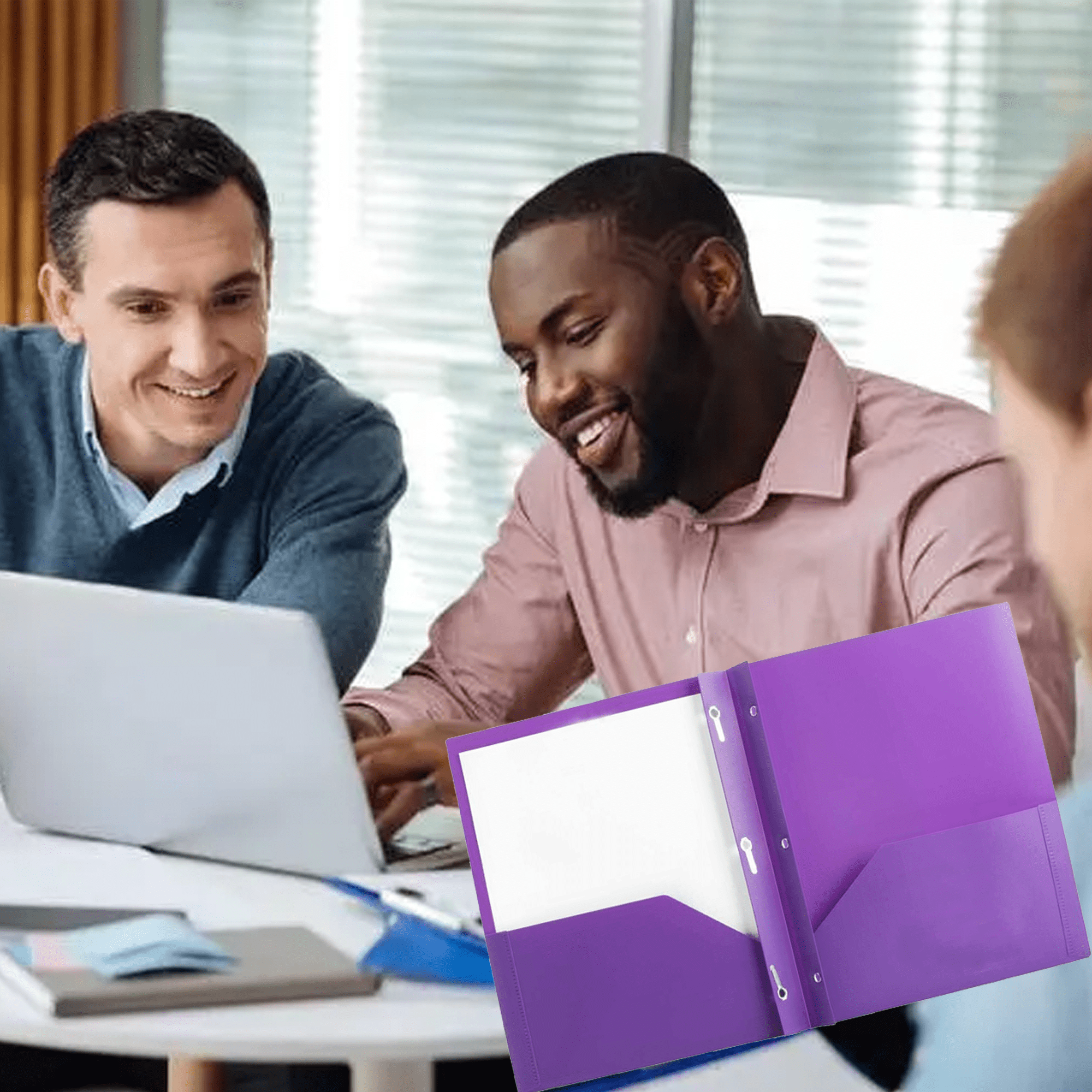 SWSUSN Plastic Folders with Pockets and Prongs Red - Two Pocket Folder ...