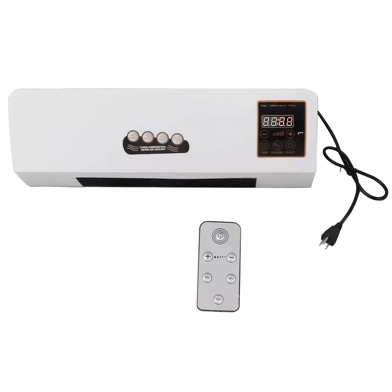 SWSUSN White Electric Wall-Mounted Remote Control Wall Heater - Walmart.com
