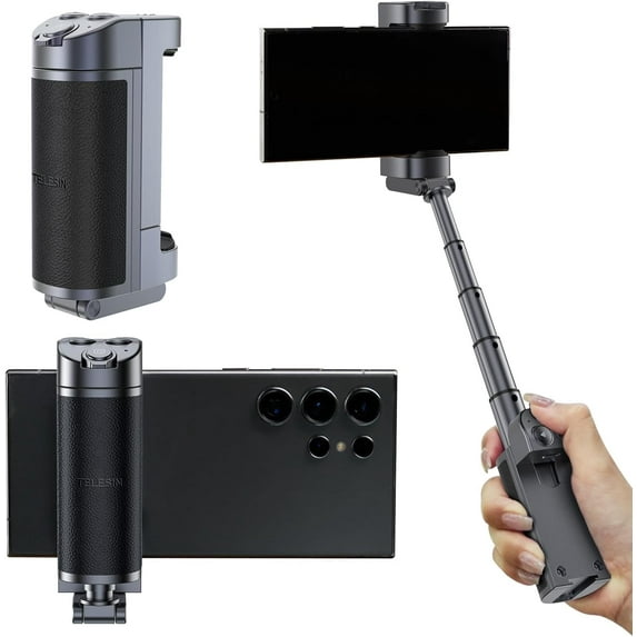 SWTSWT° Smartphone Grip Selfie Stick, Bluetooth Mobile Phone Handle ...