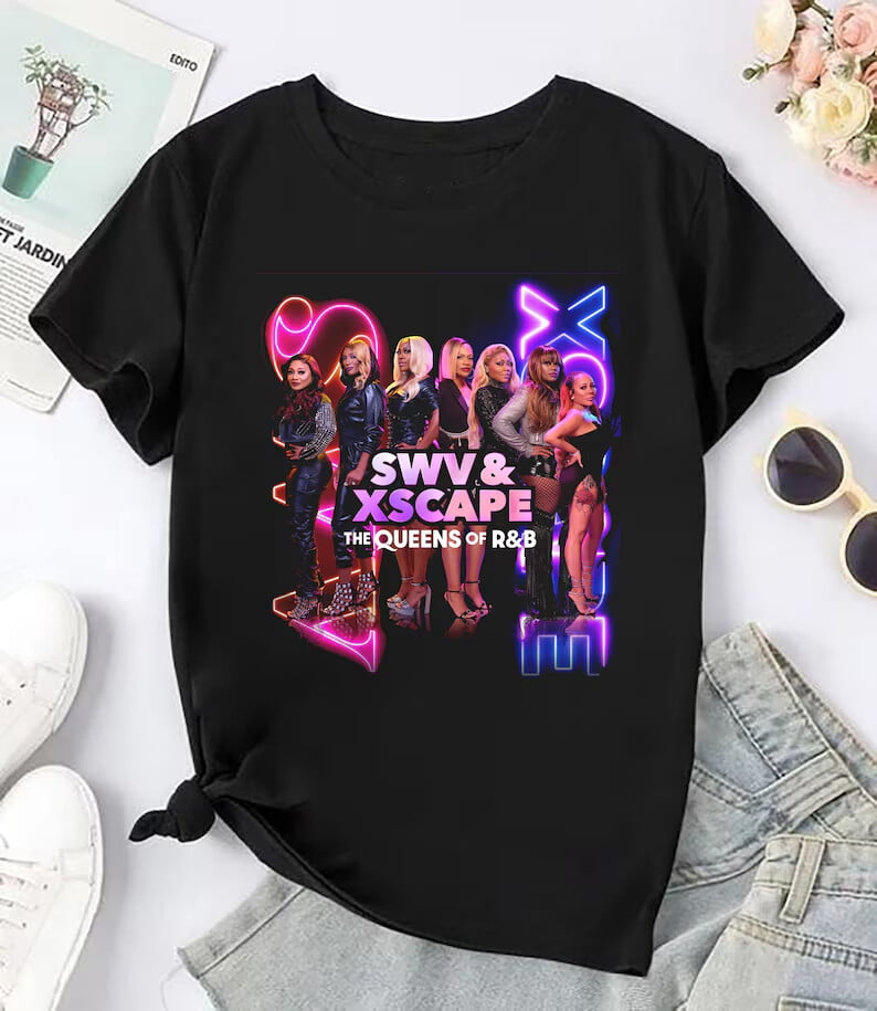 SWV And Xscape Queens of RB T-Shirt, SWV and Xscape 2024 Tour Shirt ...