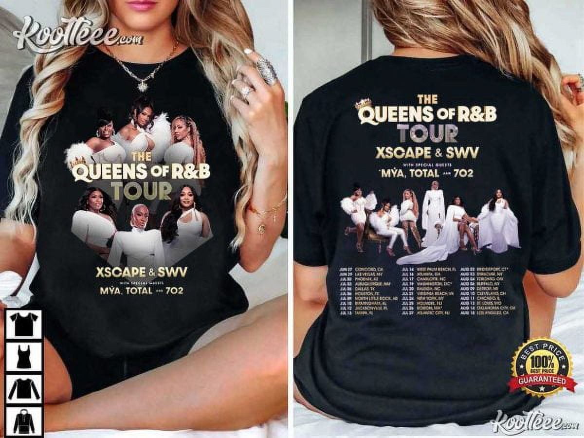 SWV Xscape Queens Of RB Tour 2024 Fan Gift T-Shirt - Walmart.com