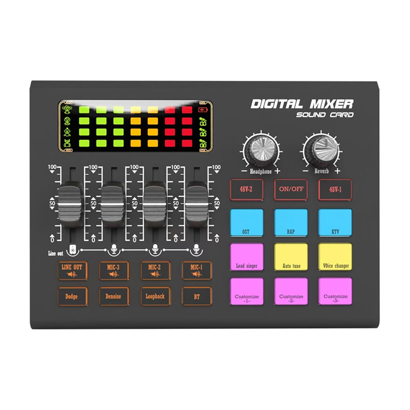 SX10 Sound Card Professional Bluetooth-Compatible Studio Record For ...