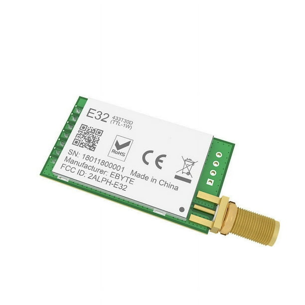 SX1278 LoRa 433MHz 30dBm 1W Serial Port Transceiver E32-433T30D SMA ...