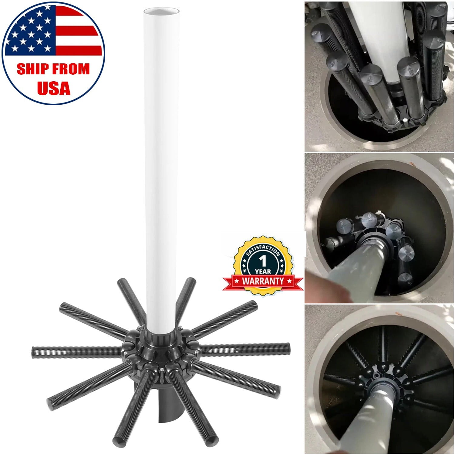 SX244DA Lateral Assembly Center Pipe for Hayward Sand Filter Pro Series ...