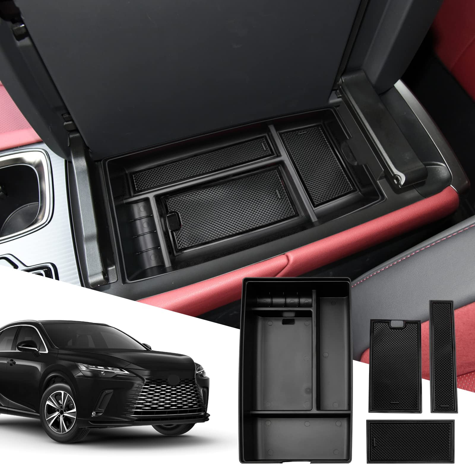SXCY for 2023 2024 2025 Lexus RX 350 Console Organizer 2023 2024 2025 ...