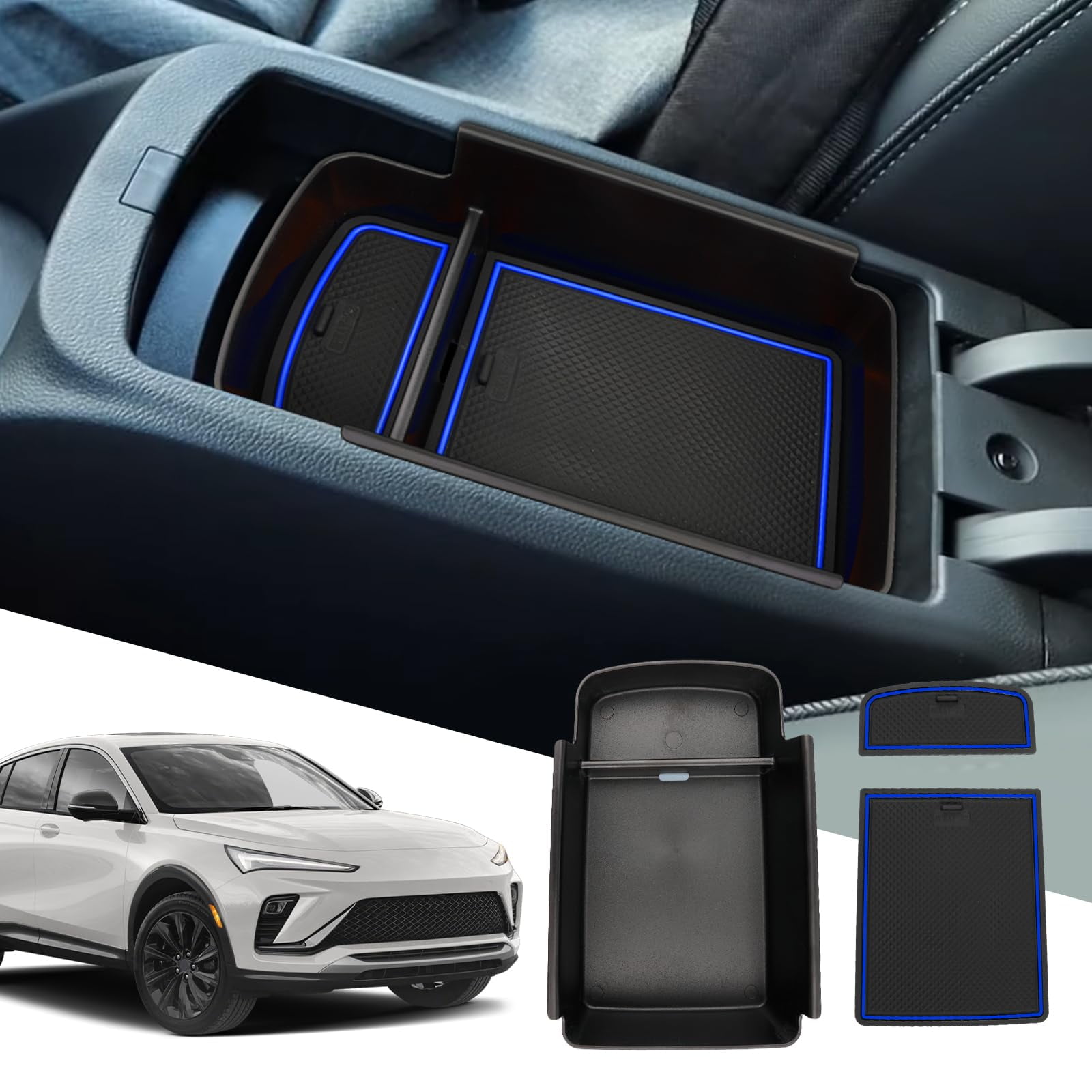 SXCY Fit for 2024 2025 Buick Envista Armrest Storage Box Center Console ...