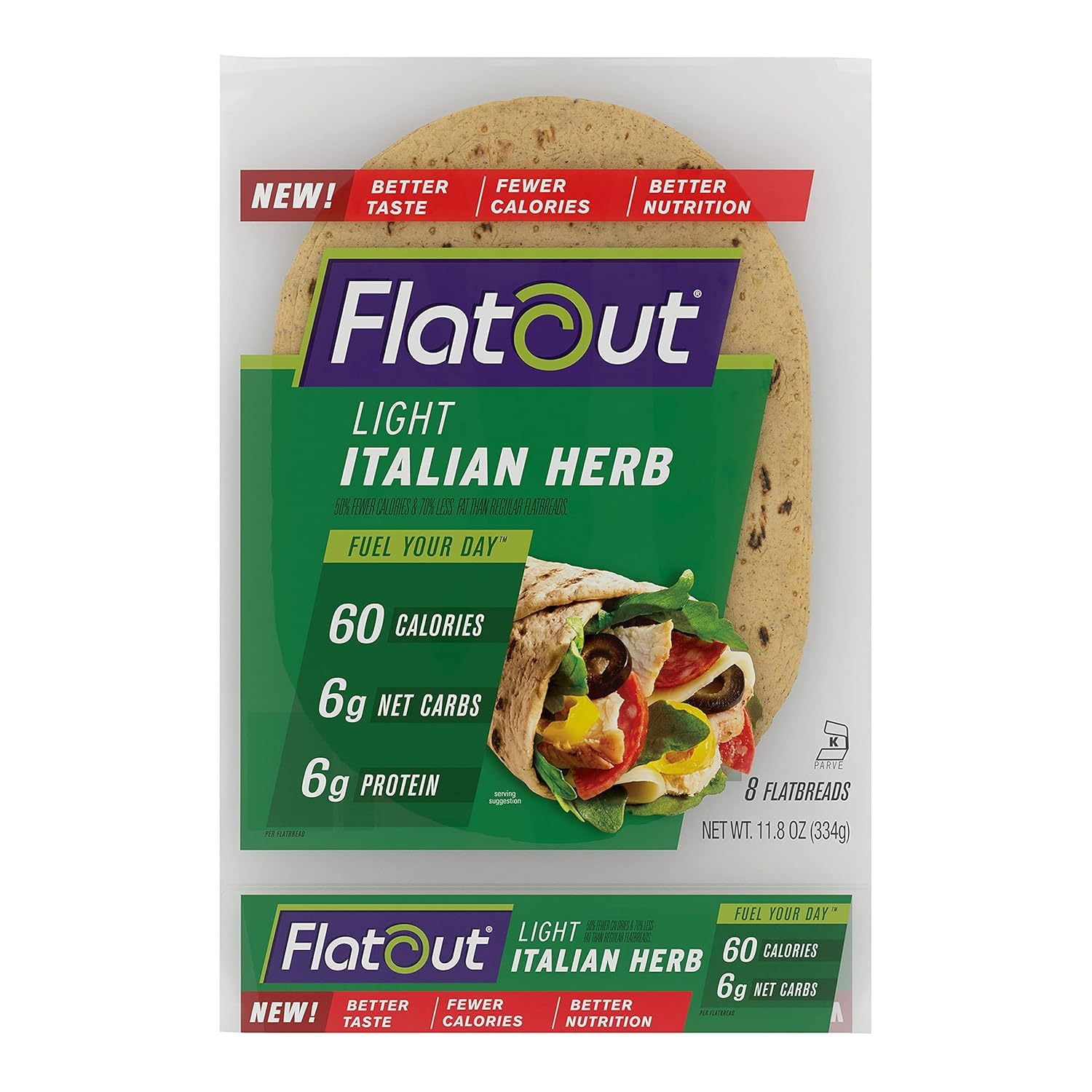 SXDF Flatbread, Light Italian Herb Wraps, Perfect for Use as Sandwich ...