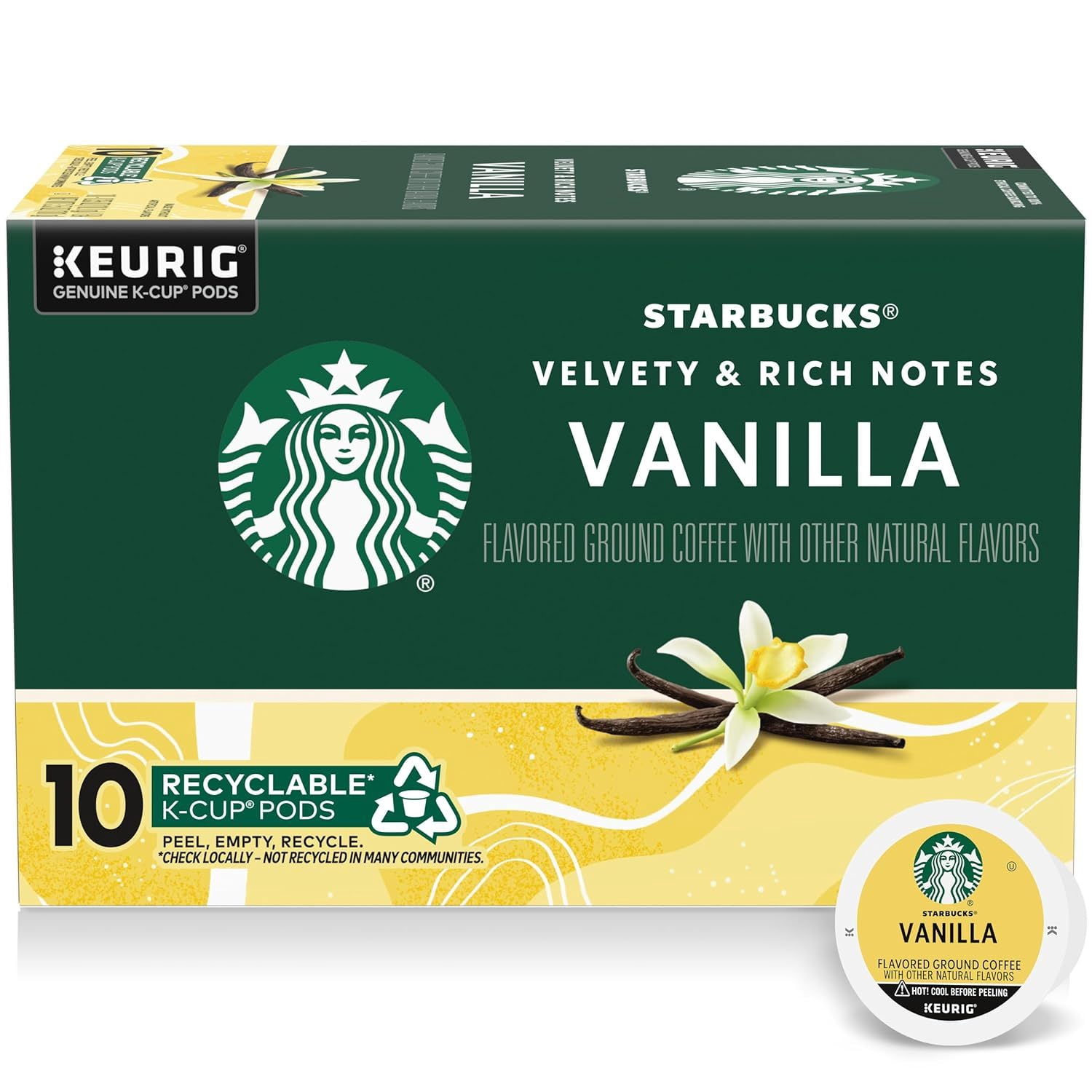 SXDF Flavored Coffee K-Cup Pods, Caramel Flavored Coffee, Made without ...