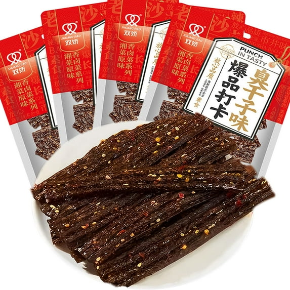 SXETBEAN Latiao Spicy Strip, BDF32 4 Packs La Tiao, Chinese Classic Snacks, 108g/3.8oz per Pack ...