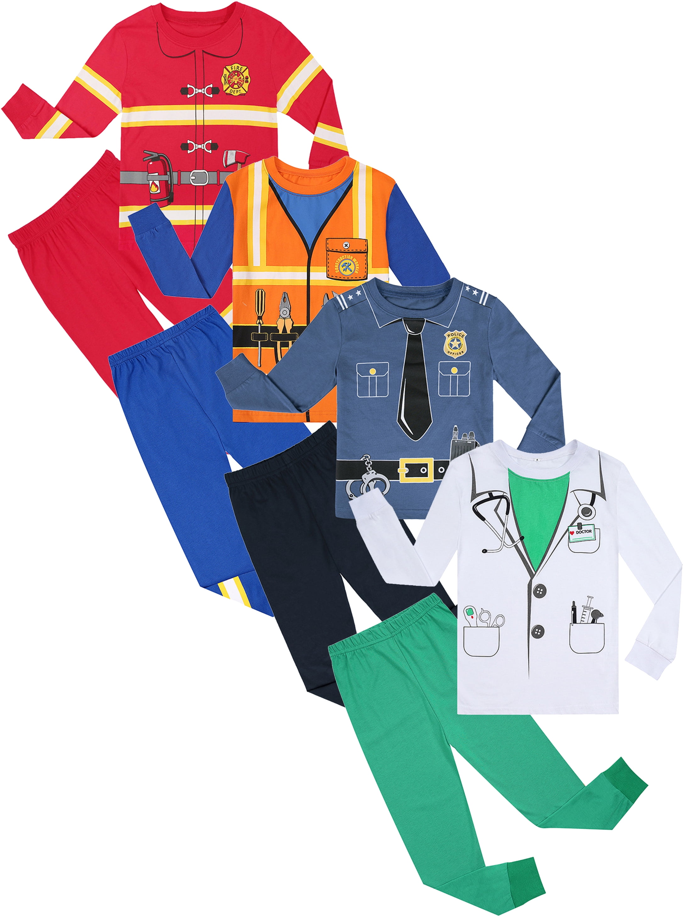 SXIMEE 3-8T Kids Baby Boys Doctor Cotton Sleepwear DR Cosplay Pajamas ...