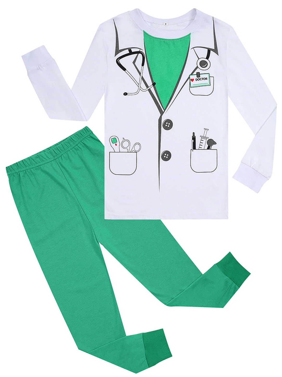 SXIMEE 3-8T Kids Baby Boys Doctor Cotton Sleepwear DR Cosplay Pajamas ...