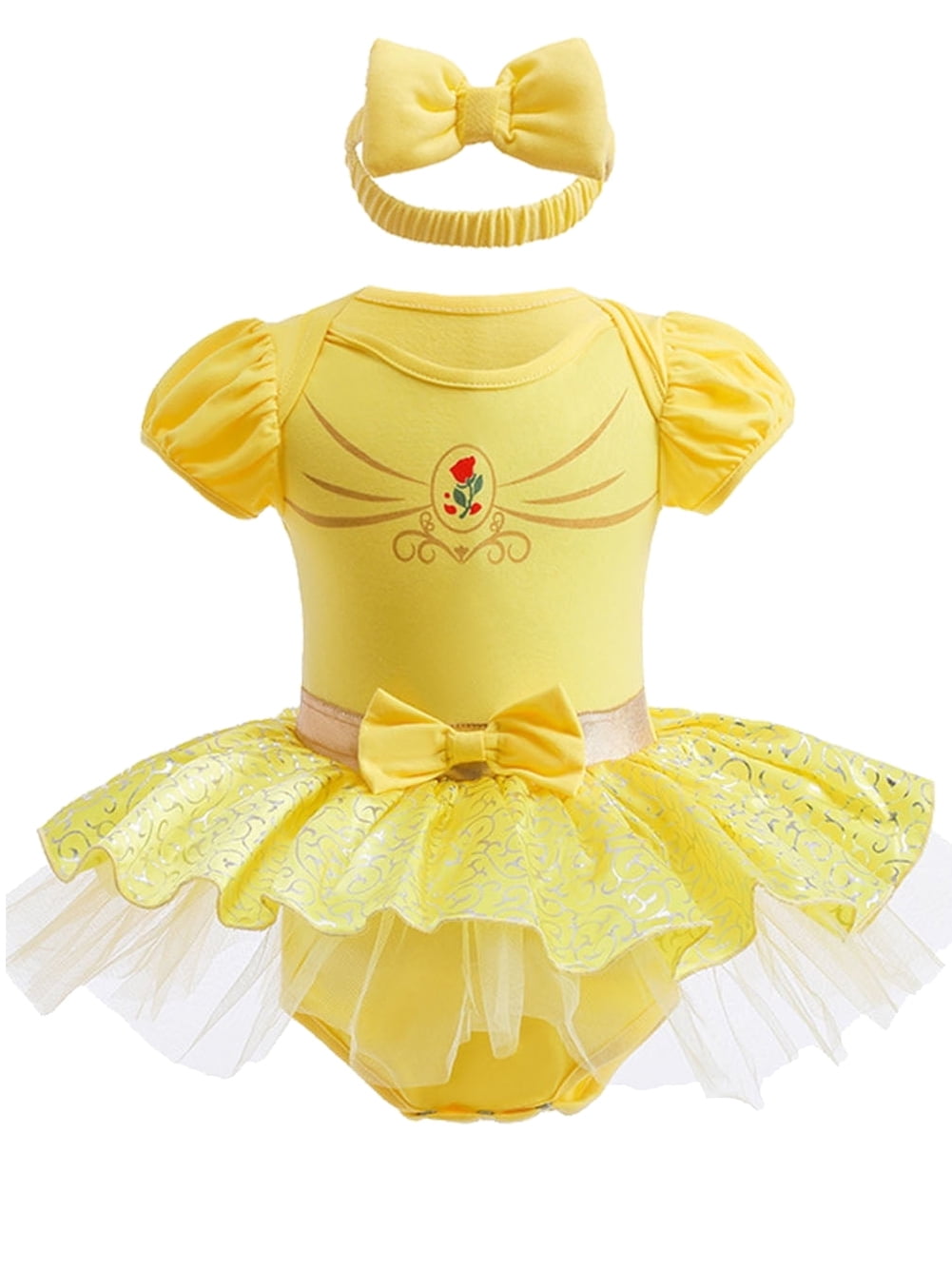 SXIMEE 3M-18M Baby Girls Princess Onesie Romper Dress Pageant Party ...