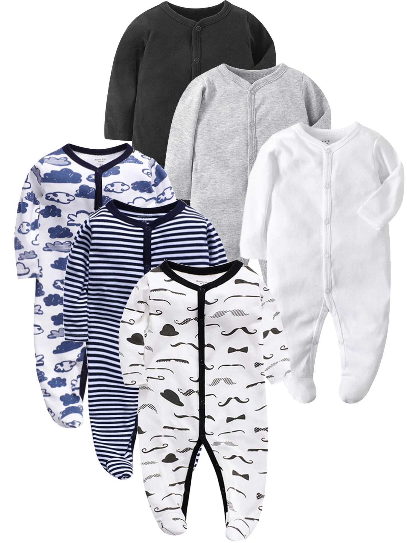 SXIMEE Infant Baby Boys' Sleep and Play Footed Pajamas One-Piece ...