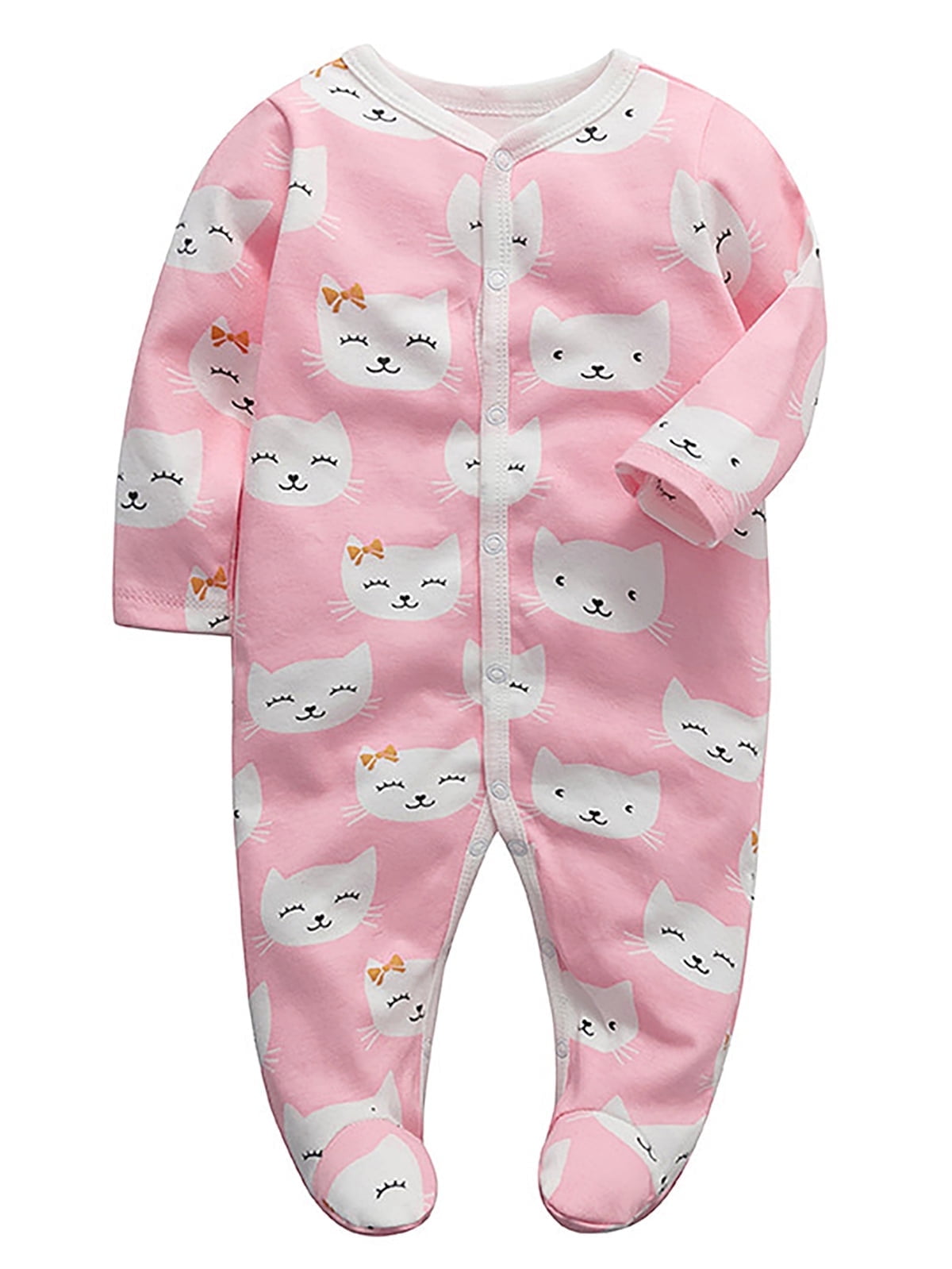 SXIMEE Infant Baby Girls' Sleep and Play Footed Pajamas One-Piece ...