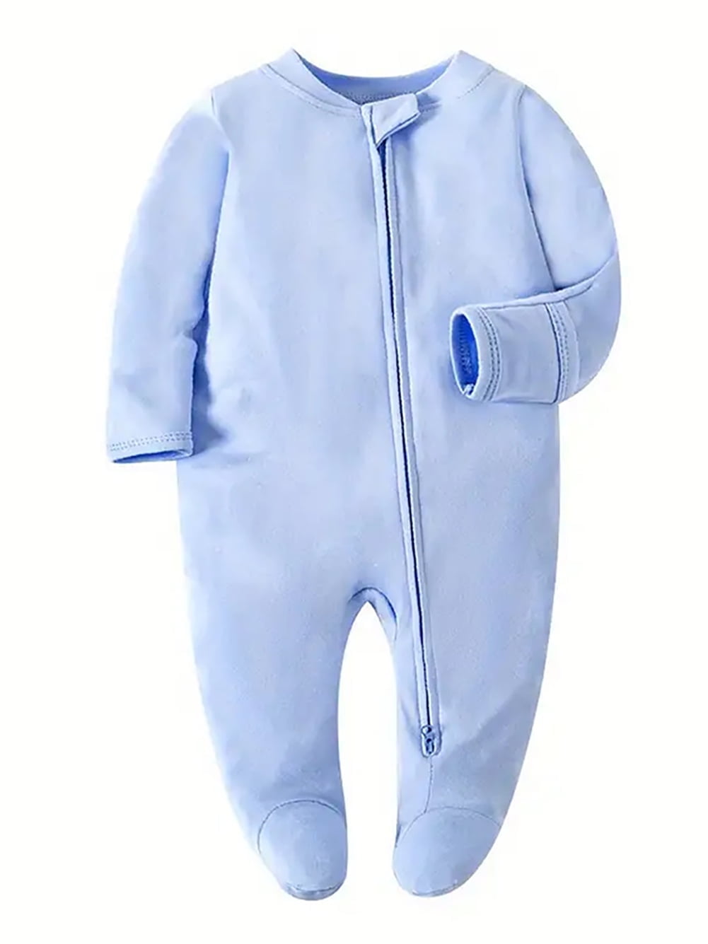 SXIMEE Infant Unisex Baby Boys' Sleep and Play Footed Pajamas, 2 Way Zipper with Mitten Cuffs ...