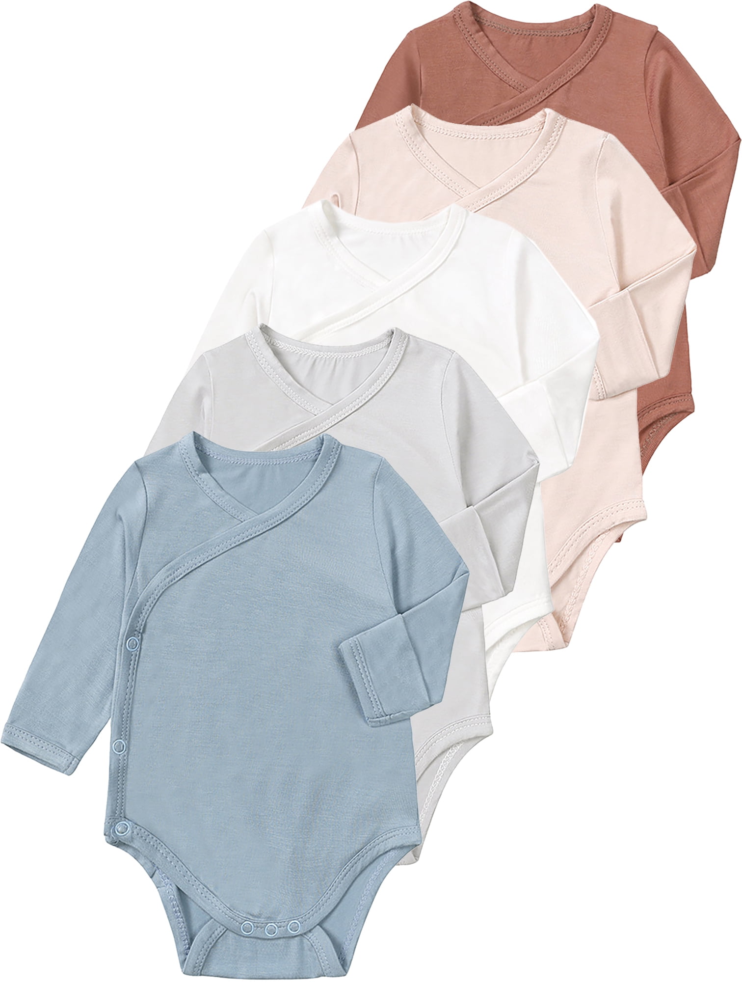 SXIMEE Rayon Made From Bamboo Material Unisex Baby Long Sleeve Side ...
