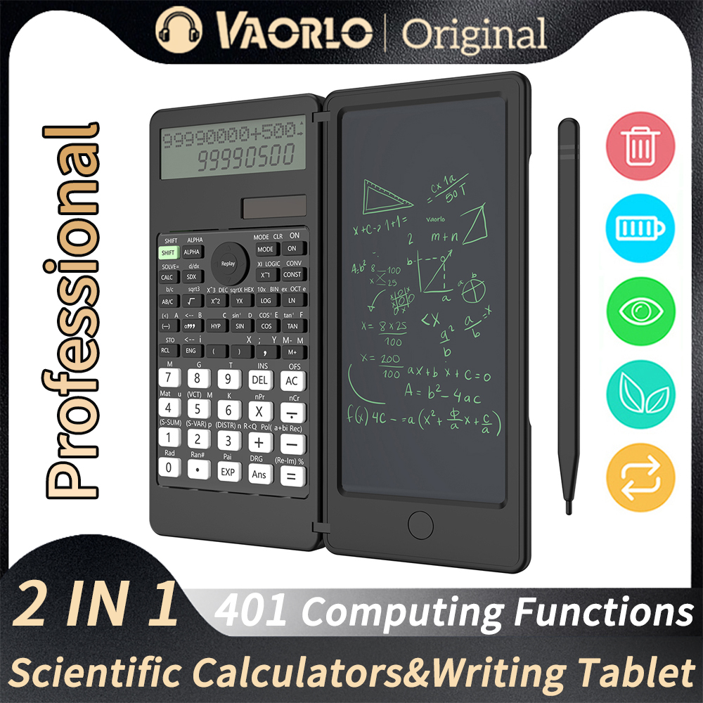 SXS 991MS Scientific Calculator with LCD Writing Tablet, 401 Function ...