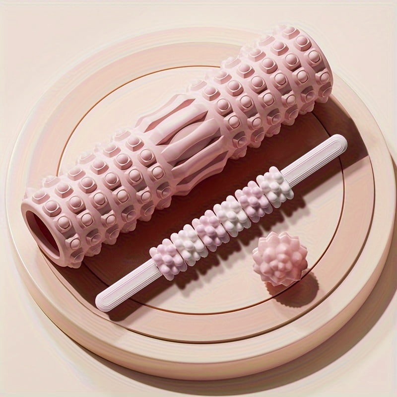 SXS Foam Roller Set for Muscle Relief Includes 18 Trigger Point Roller ...