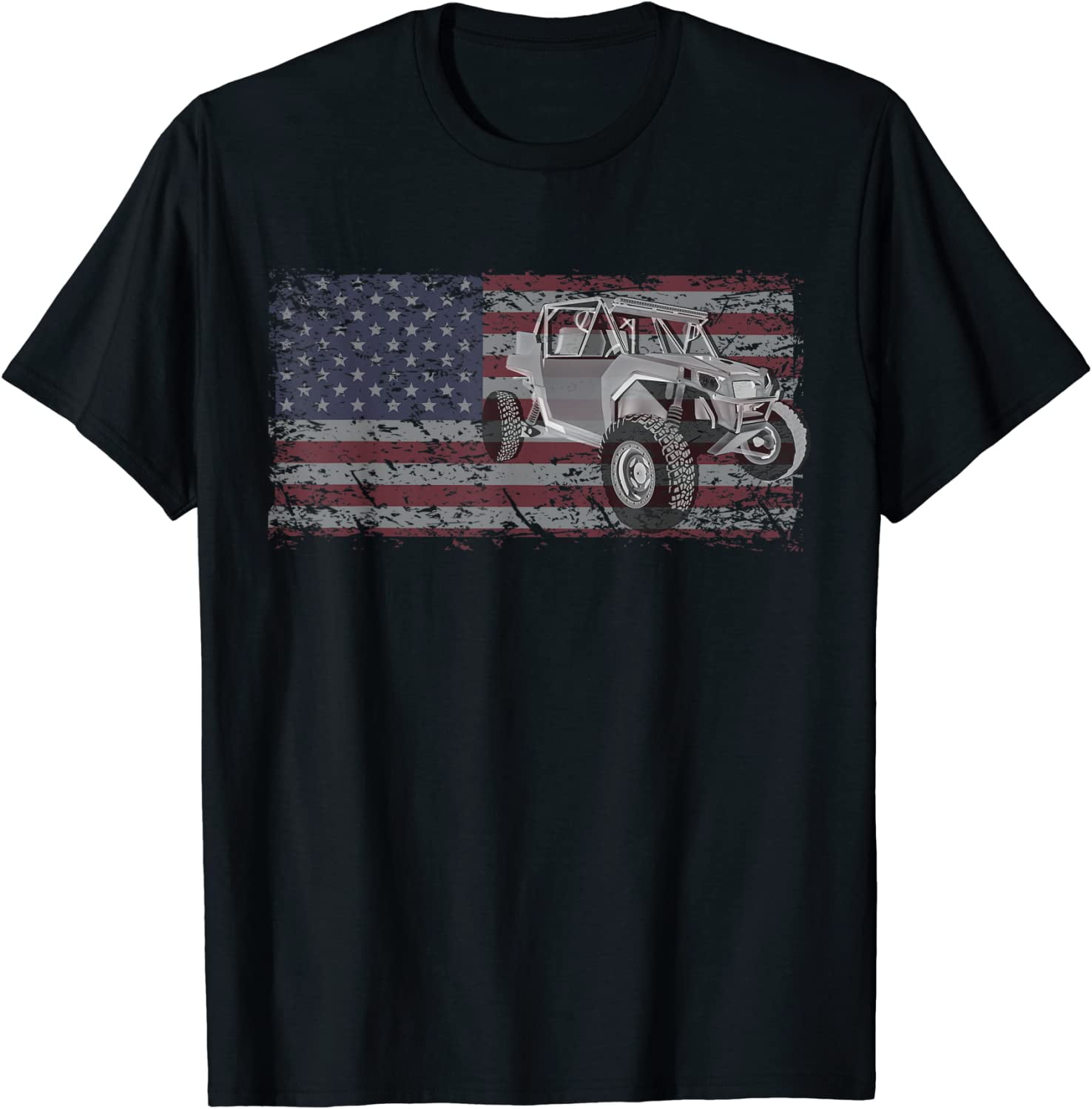 SXS UTV side by side American flag outdoors T-Shirt - Walmart.com
