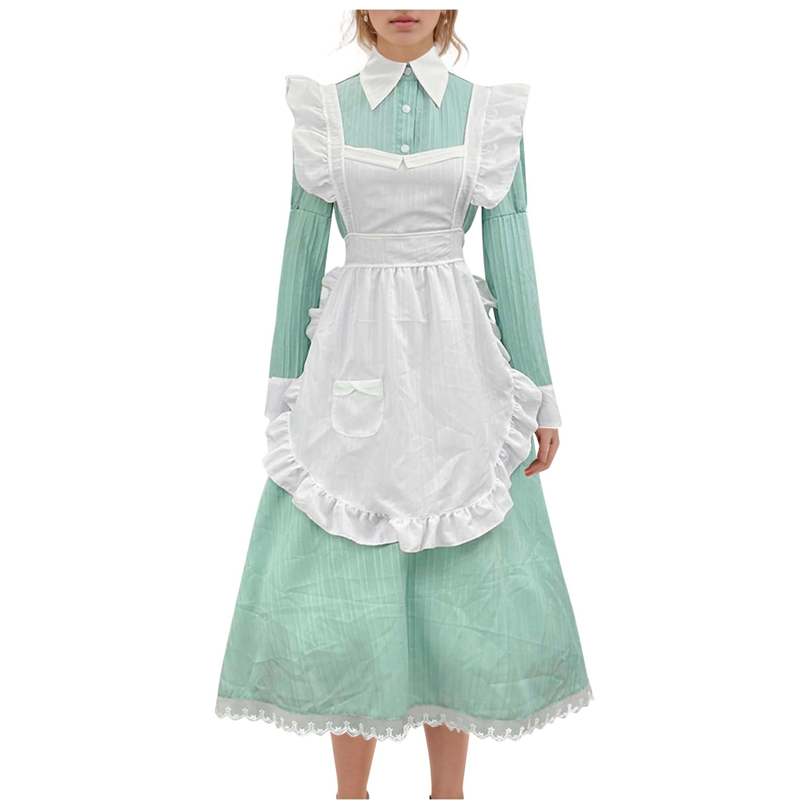 SXcggal Bavarian Clothes Oktoberfest Dirndl Dress Japanese Style For ...