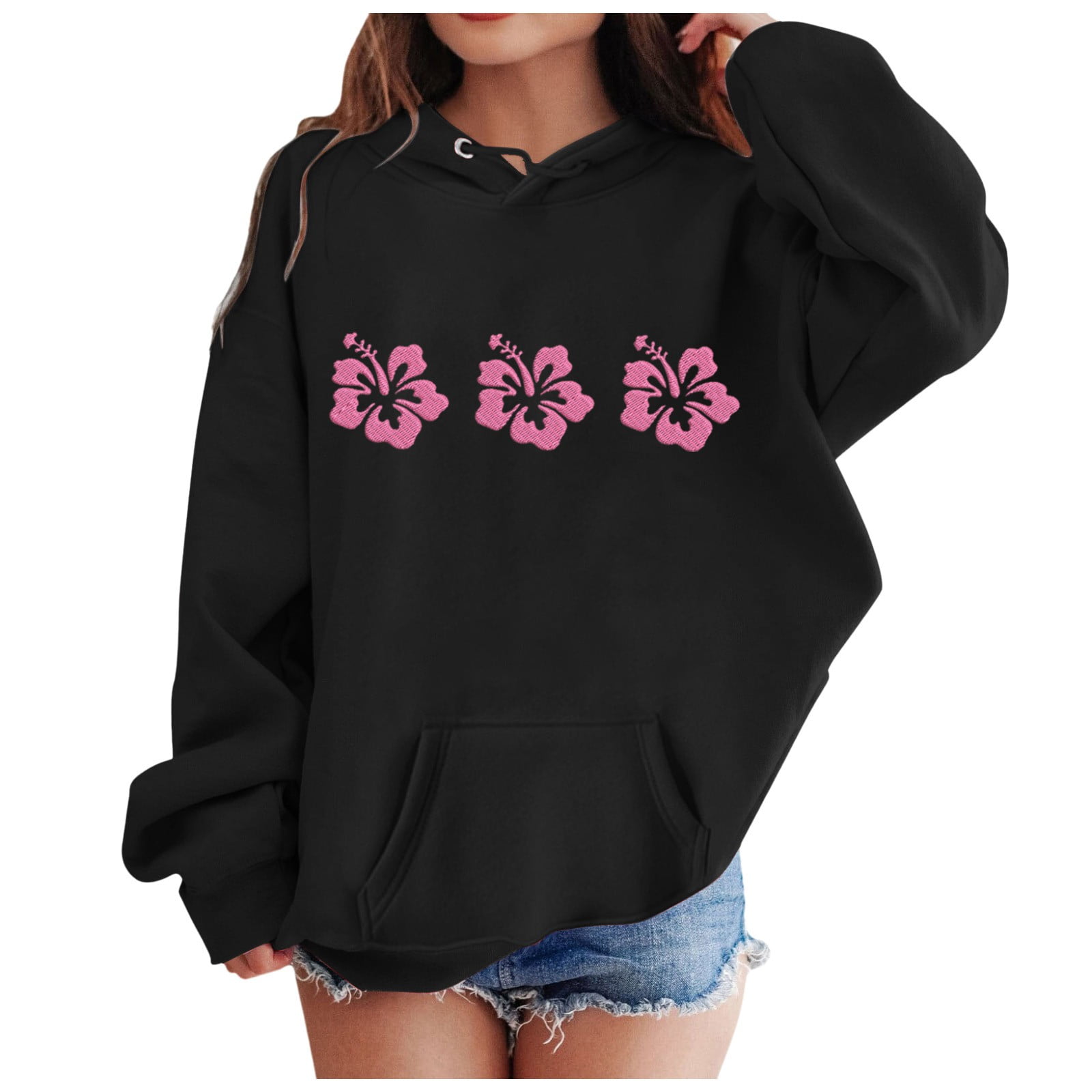 SXcggal Girl's Hoodie Long Sleeve Soft Sweatshirt Graphic Hoody Kids Cute Pullovers Top Clothes ...