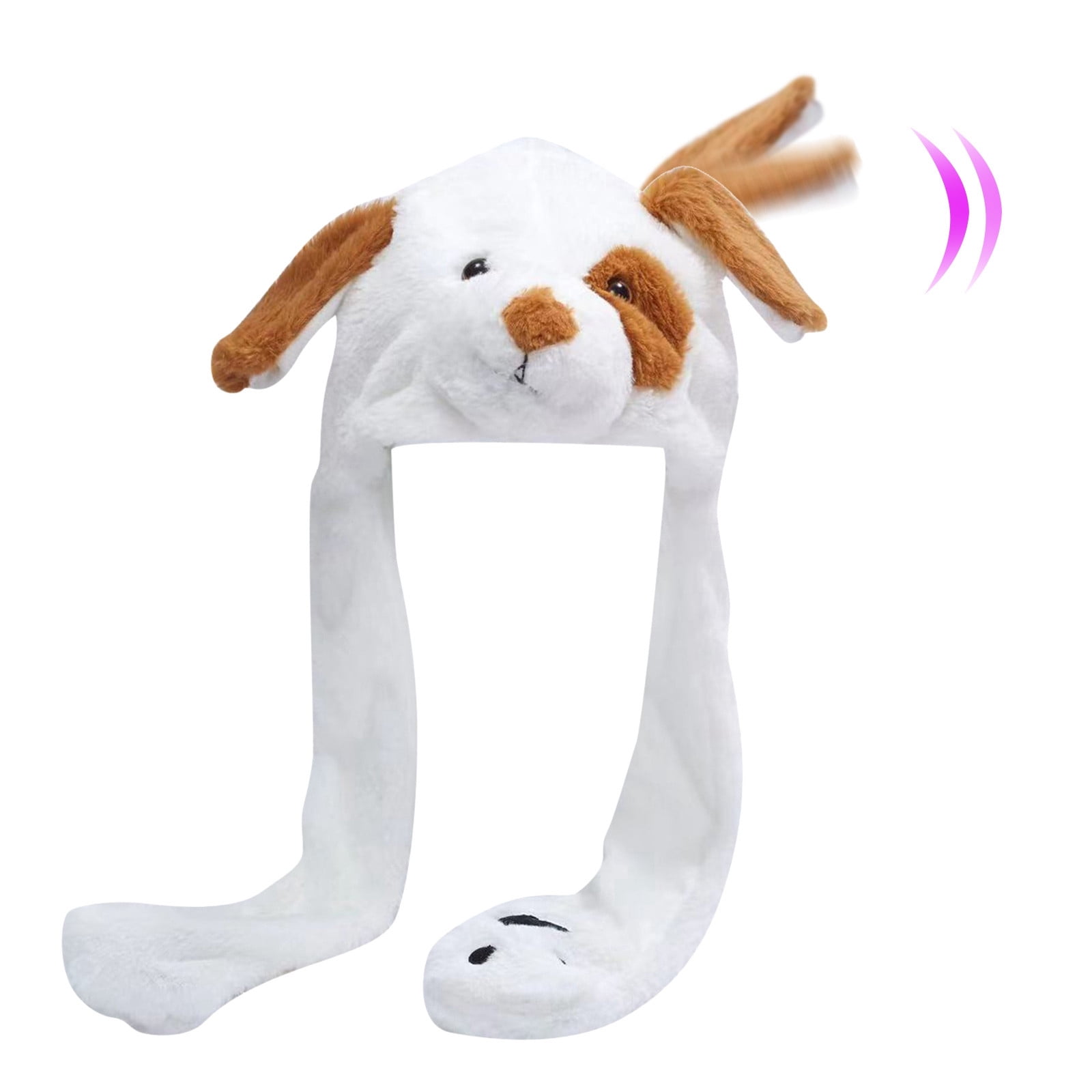 SXcggal Kids Animal Hat With Plush Moving Ears Jumping Beating Hat ...