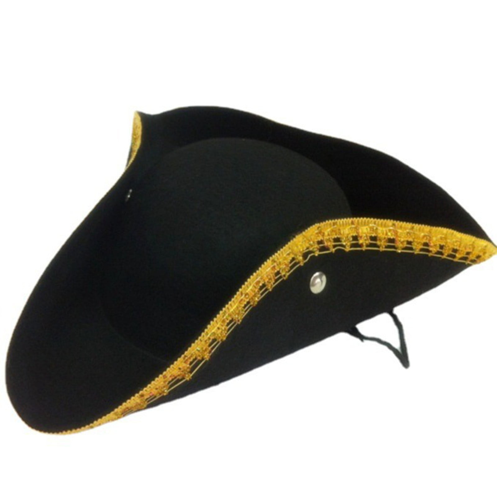 SXcggal Leather Hat Adjustable Tricorn Style For Adult Halloween ...