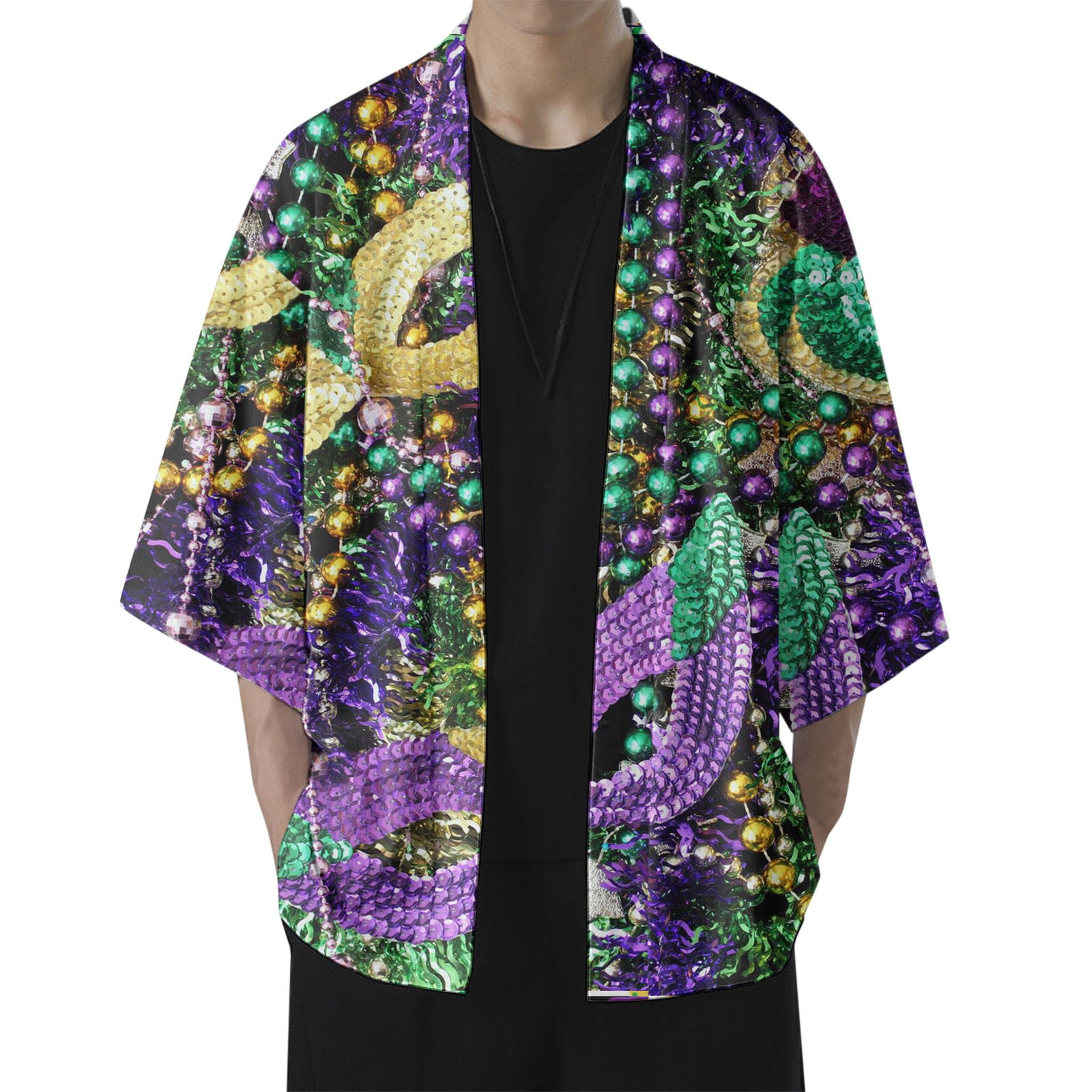 Sxcggal Male Spring And Summer Cool Semi Long Sleeve Cardigan All