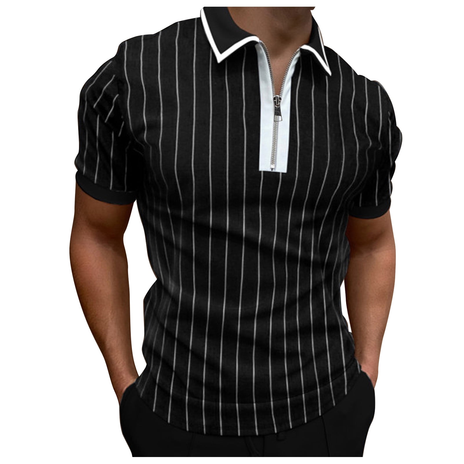 Sxcggal Men Spring And Summer Fashion Loose Lapel Zipper 3d Printing