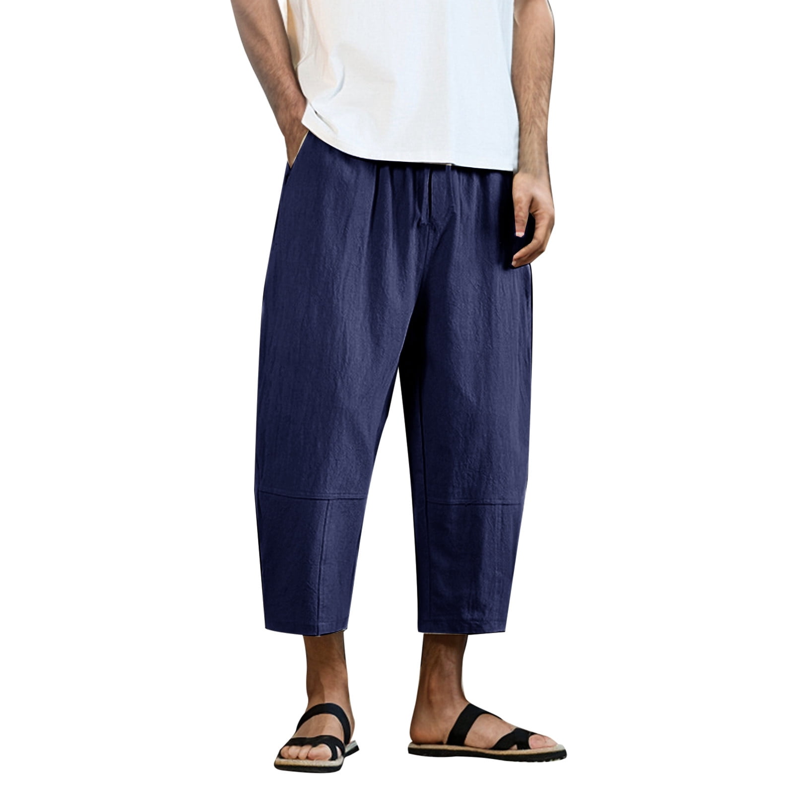 Sxcggal Mens Pure Rope Loose Breathable Shorts Summer Beach And Sports