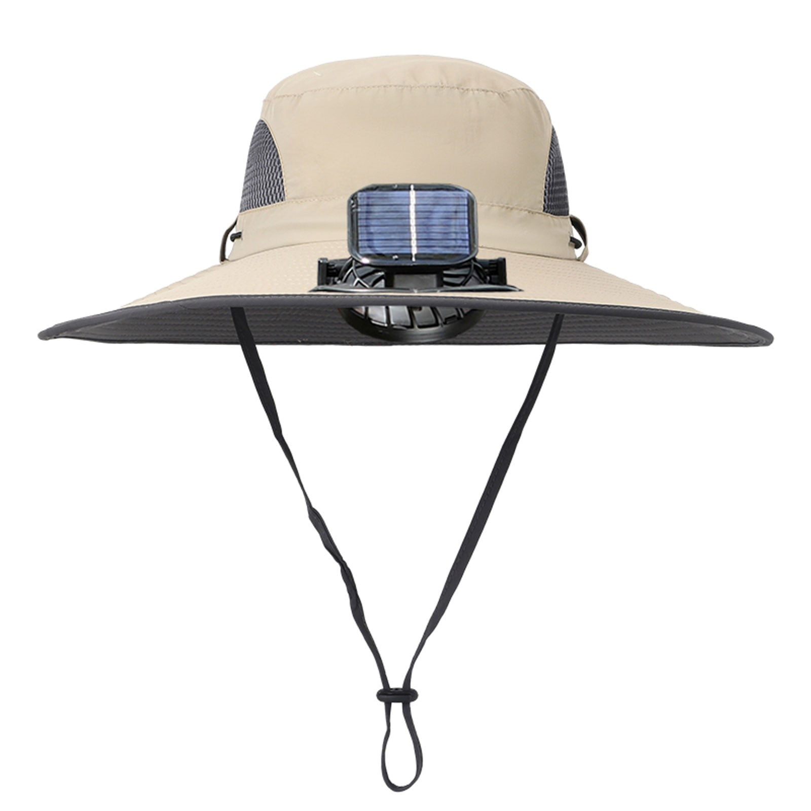 SXcggal Outdoor Wide Brim Sun Hat With Solar Fan Wide Brim Solar Fan ...