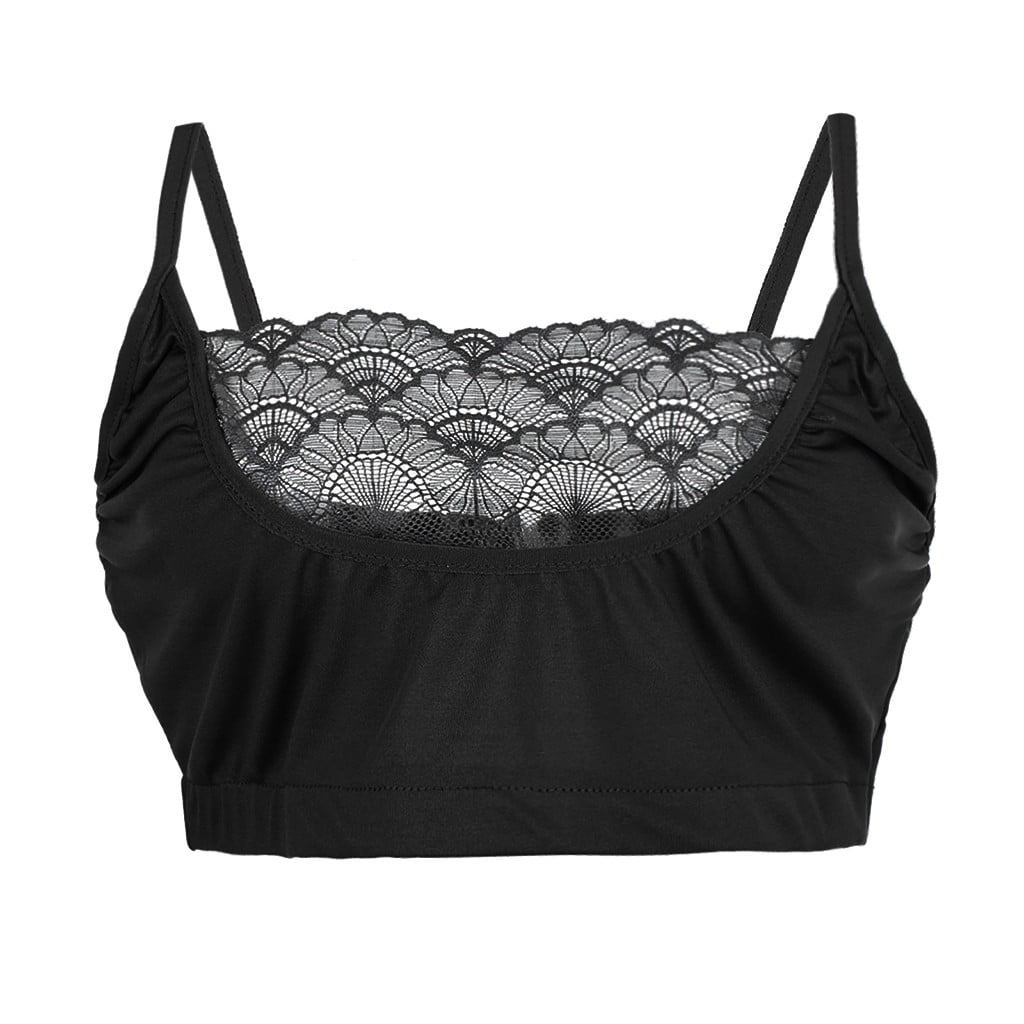 SXcggal Sexy Women Elastic Cage Bra Lace Camisole Tank Tops Bra Bustier Sexy Elegant Breathable ...