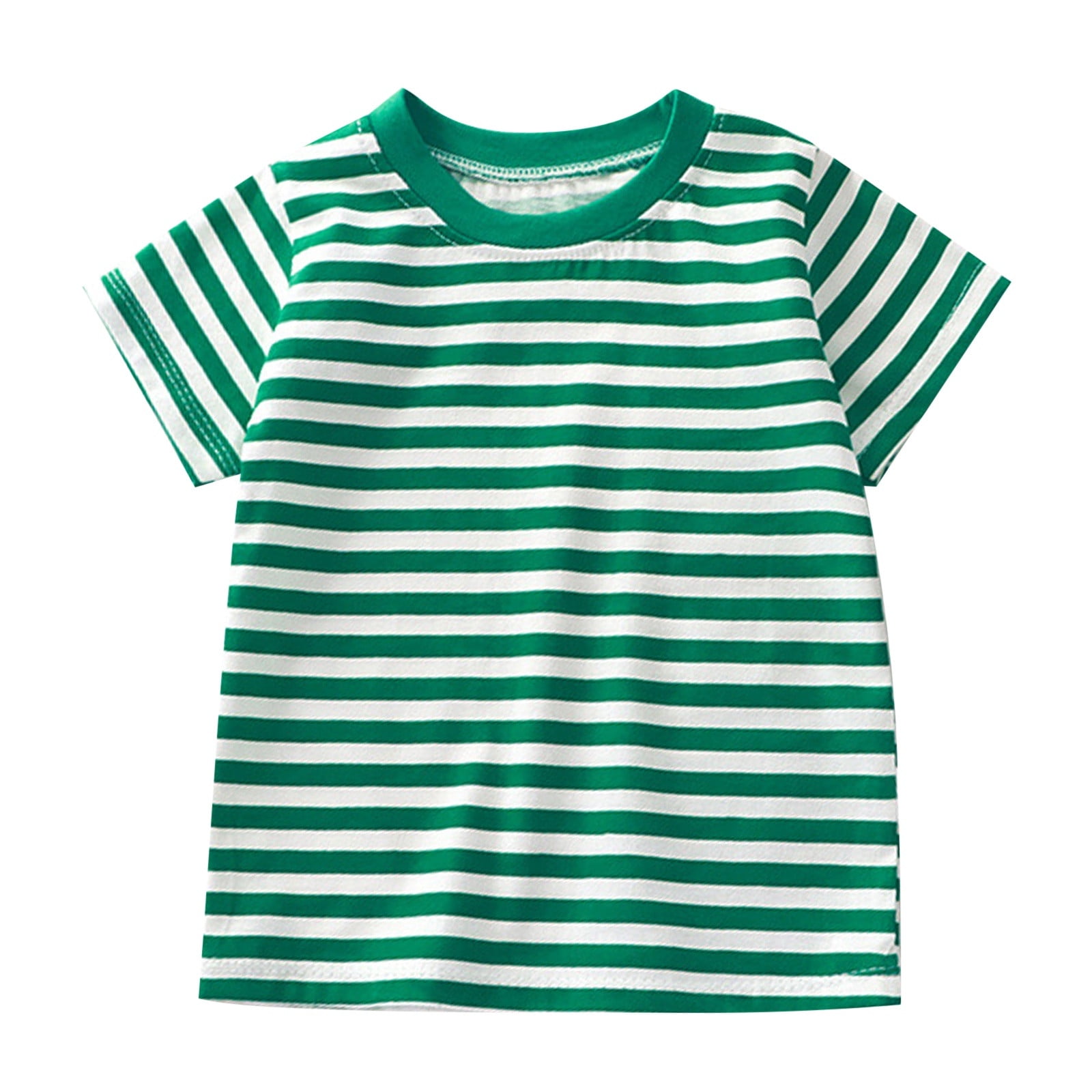 SXcggal Summer Children's Short Sleeved Striped T Shirt Pure Cotton ...
