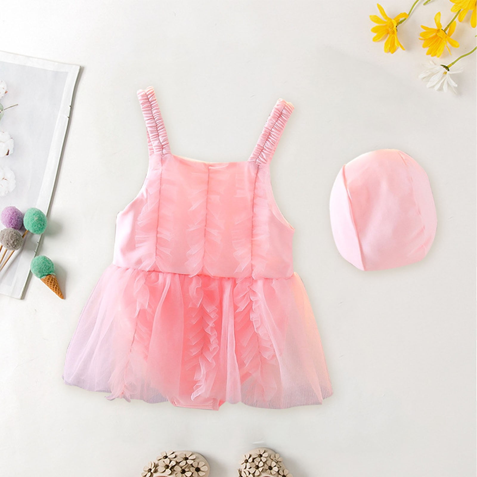 SXcggal Summer Fashion Small And Medium Sized Girls' New Princess Yarn ...