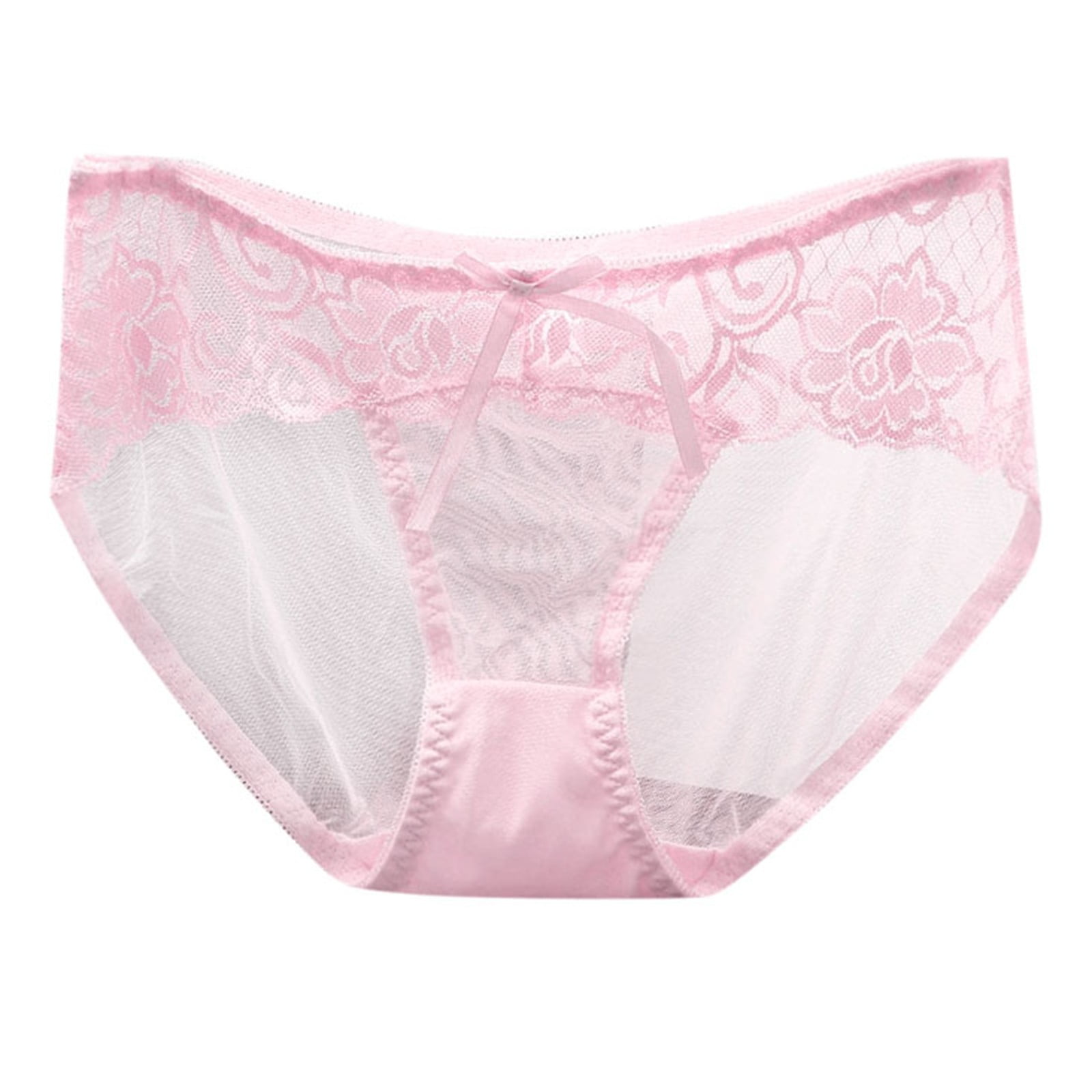 SXcggal Women's Sexy Transparent Low Waisted Seamless Lace Pure ...