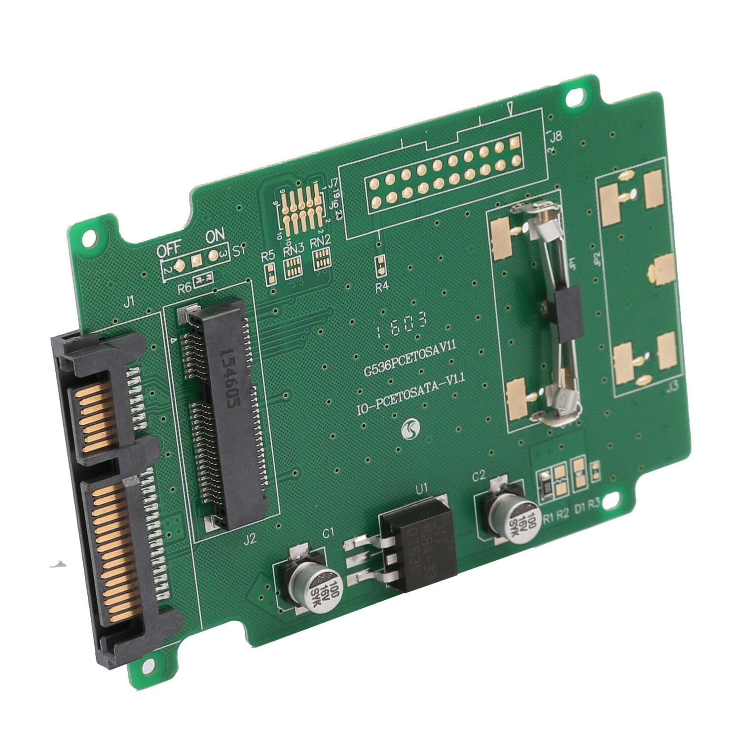 IOCrest Mini SATA SSD 50mm to SATA Adapter via PCIe Slot - Walmart.com