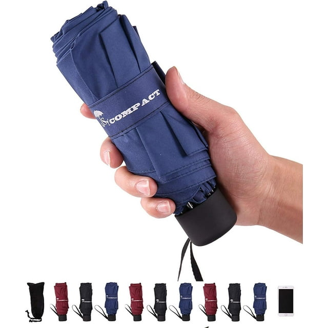 SY COMPACT Mini Umbrellas for Rain Light Small Umbrella Waterproof ...