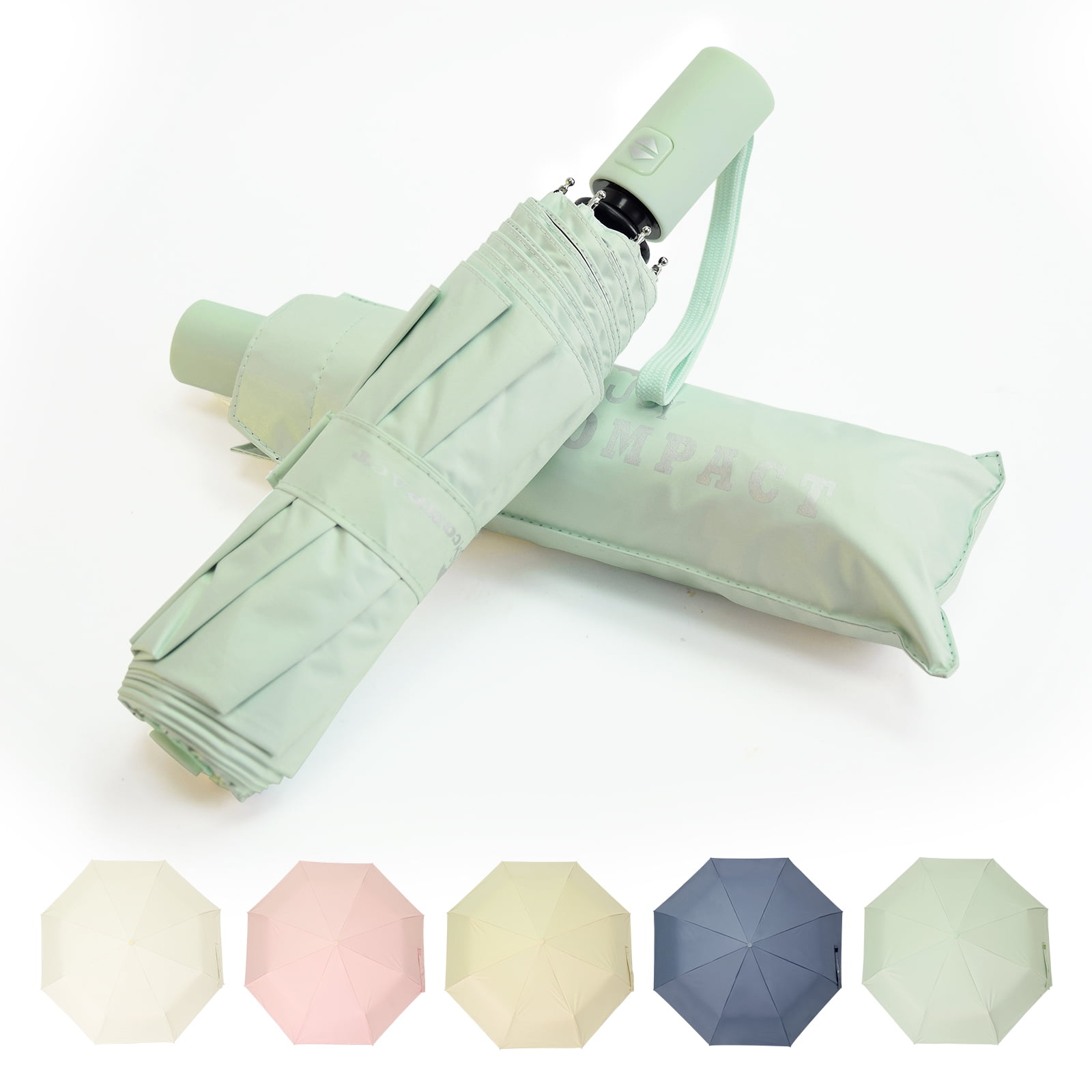 SY COMPACT Waterproof Windproof Auto Open Travel Umbrella for Rain Sun ...