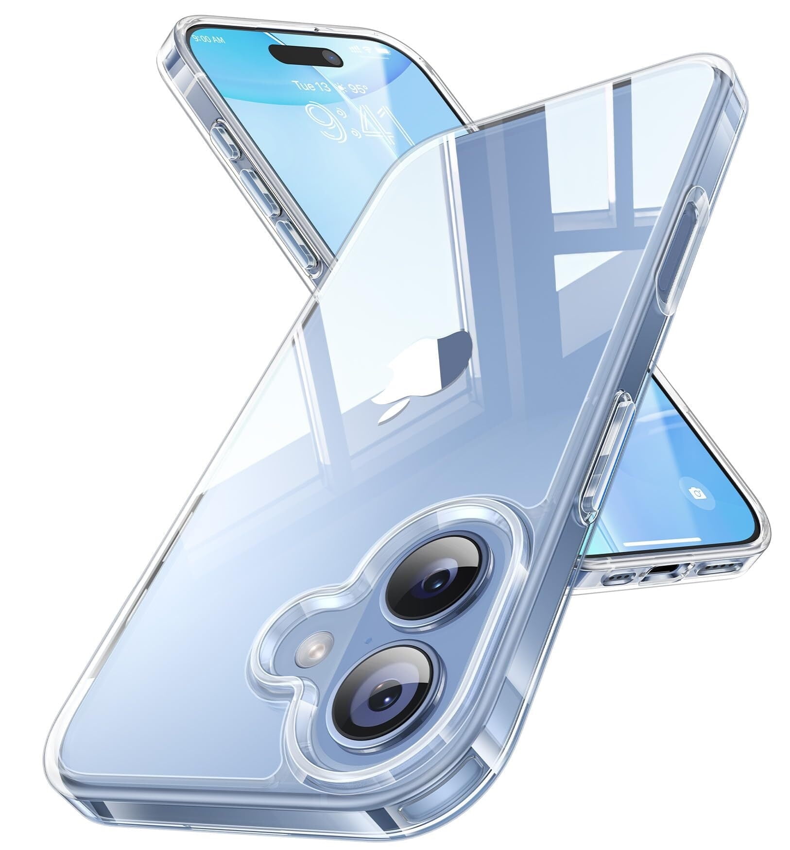 SY For Phone 17 Case Crystal Clear - Anti-Yellow Rugged Military Grade ...