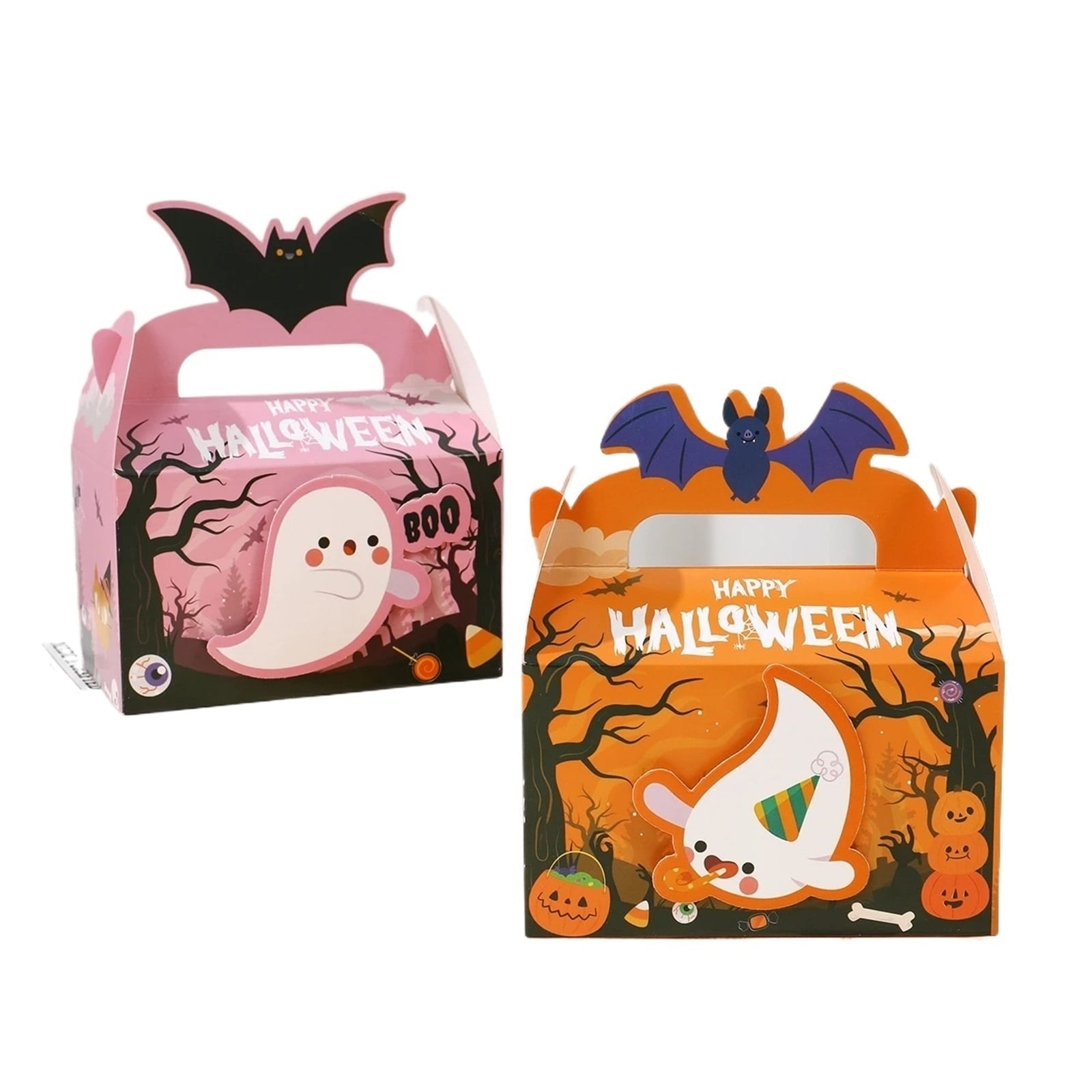 SY Halloween DIY Gift Boxes Cute Ghost Paper Packaging Candy Box ...