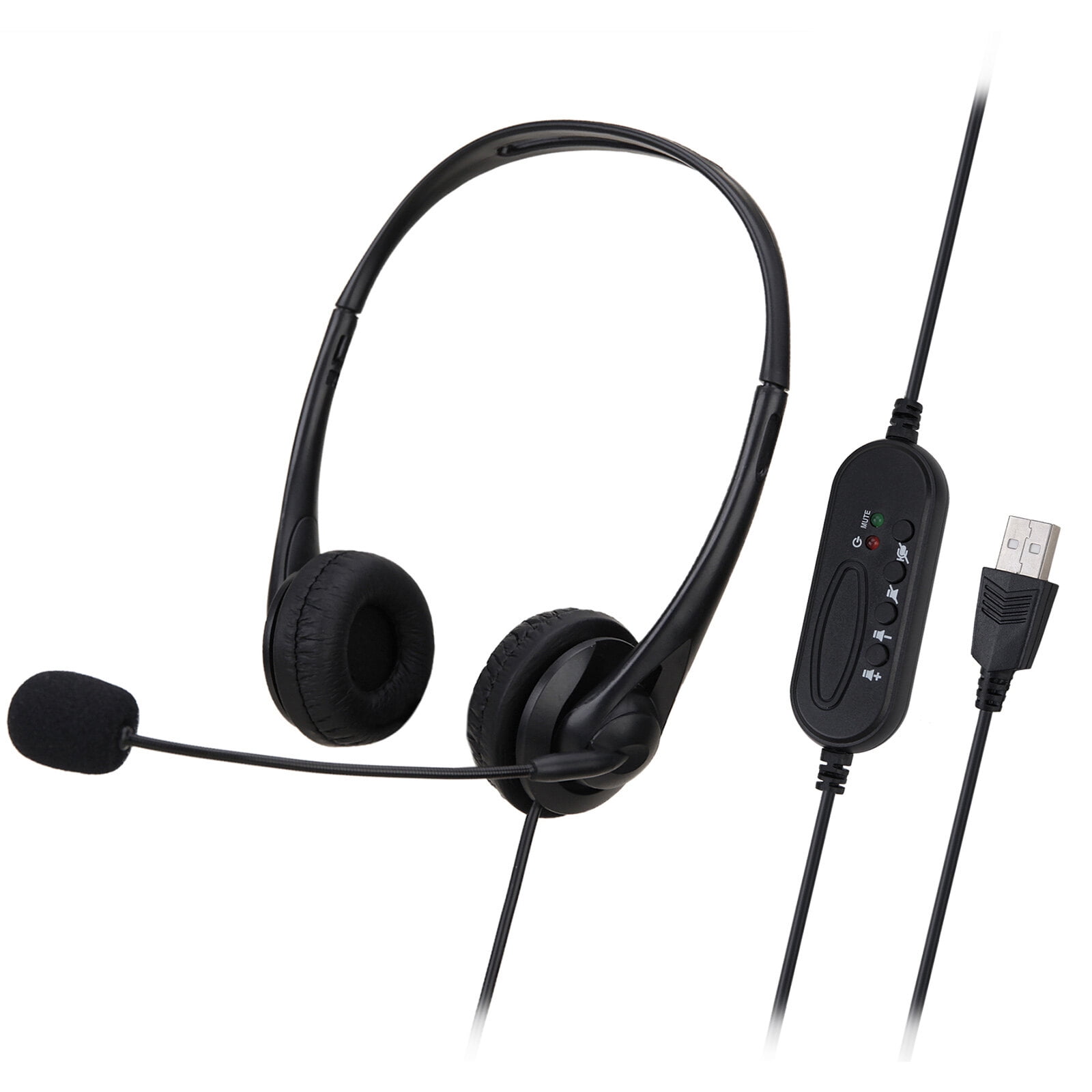 SY490MV Call Center Wired Headset Wired Control USB Port With ...