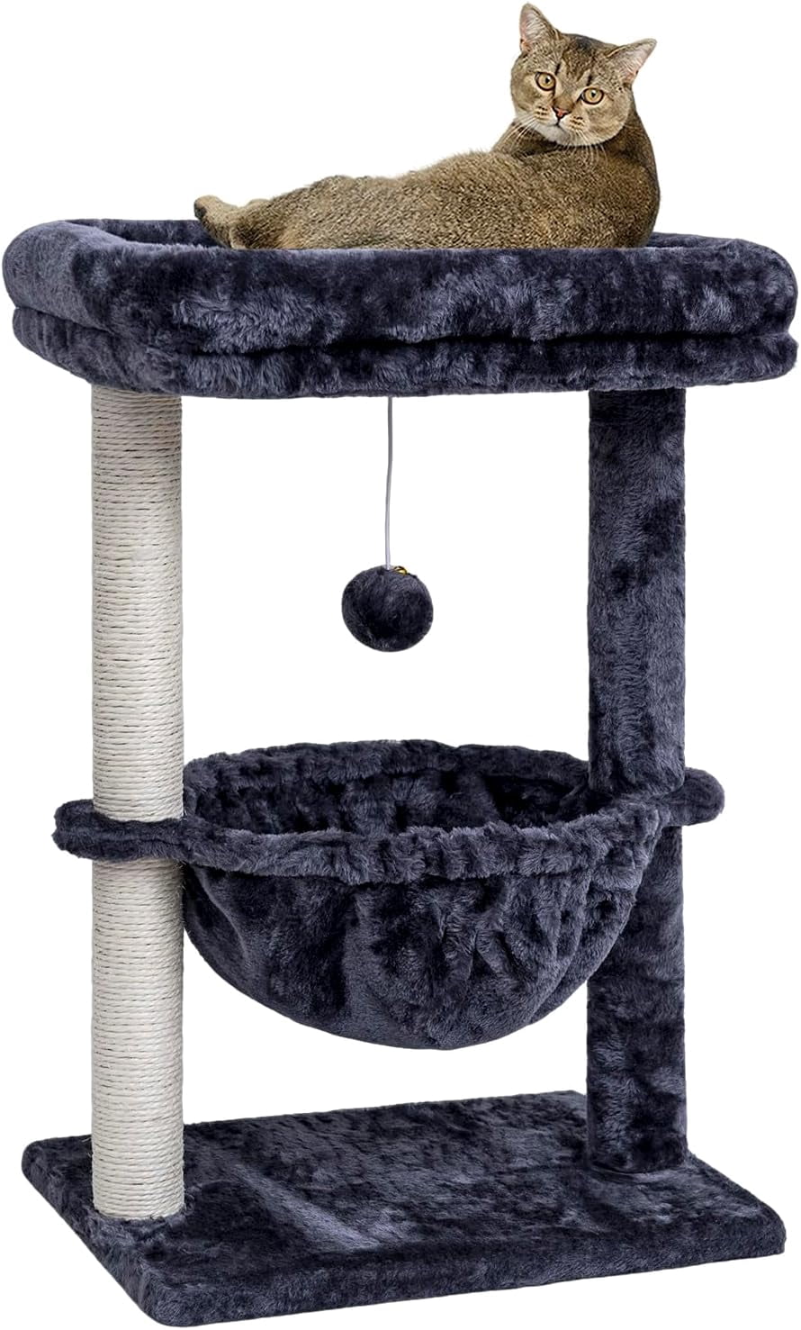 SYANDLVY Small Cat Tree for Indoor Cats, Activity Cat Tower with ...