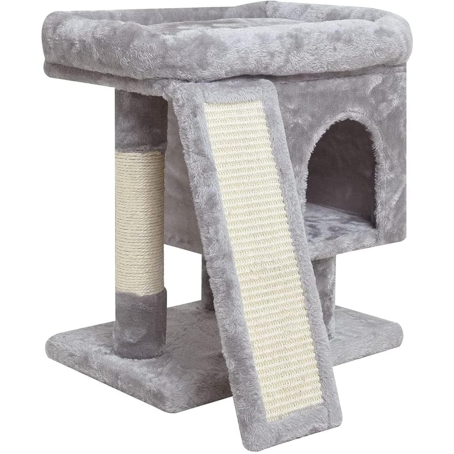 SYANDLVY Small Cat Tree for Indoor Cats, Cat Tower with Scratching Post ...