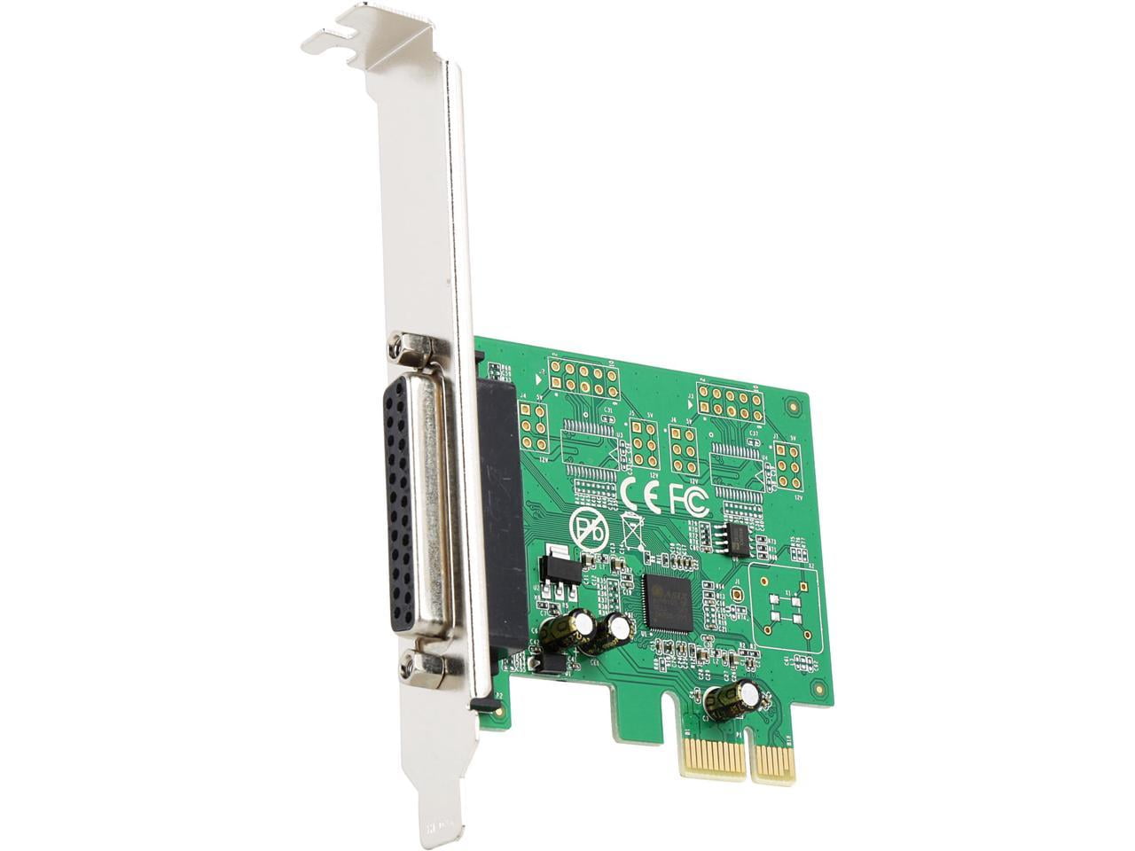 SYBA 1 Port DB25 Parallel Printer (LPT1) PCI-e 2.0 x1 Expansion Card ...