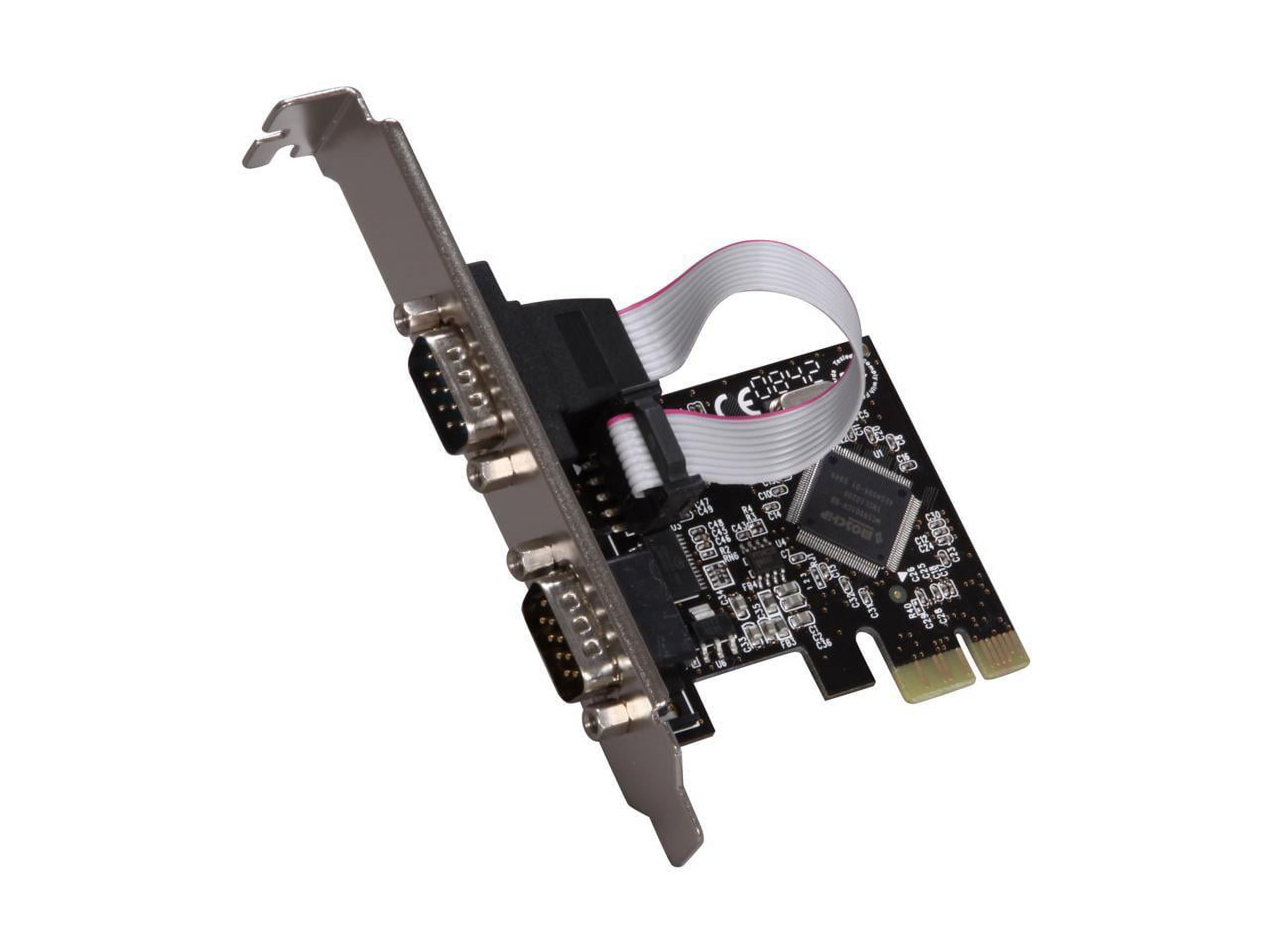 Syba PCIe Serial DB9 Card Moschip 9901 Chipset On Chip 256-byte Depth ...