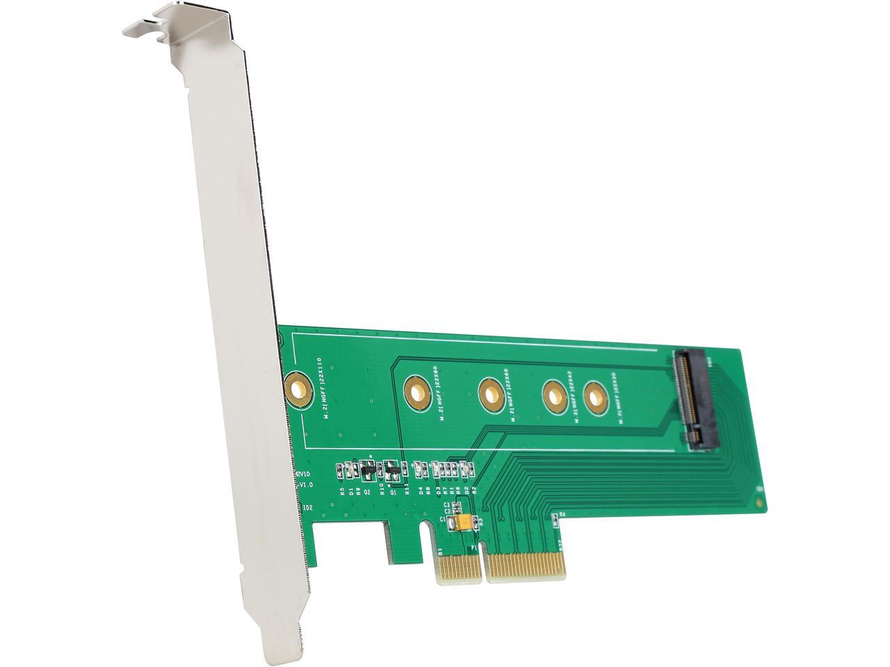 SYBA SI-PEX40110 M.2 M-Key NVMe PCI-e to PCI-e x4 Converter Card ...