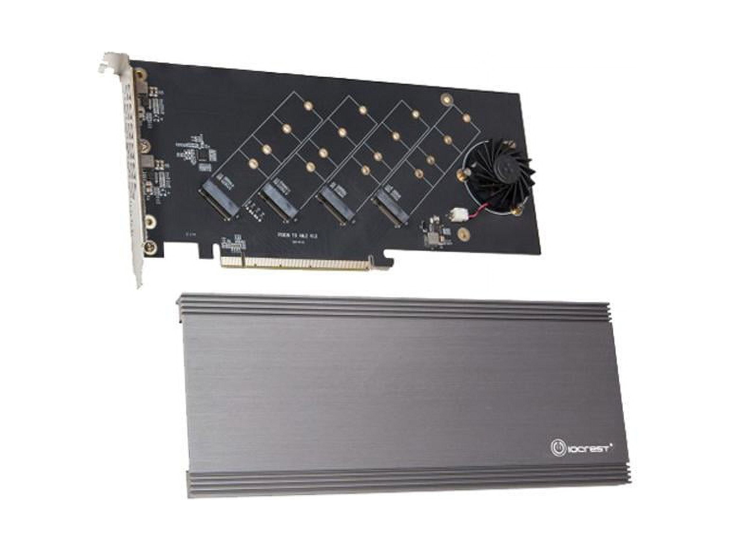 SYBA SI-PEX40162 PCI-Express 4.0 x16 PCI-Express Quad M.2 PCIe 4.0 x4 ...