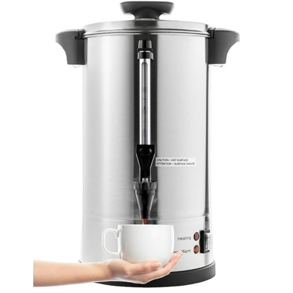 SYBO SR-CP-50B Commercial Grade Stainless Steel Percolate Coffee Maker ...