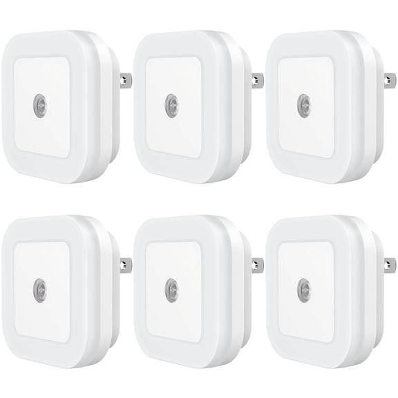 LIDUI-4 Pack Dimmable LED Night Light Plug-in with Dusk to Dawn Sensor ...